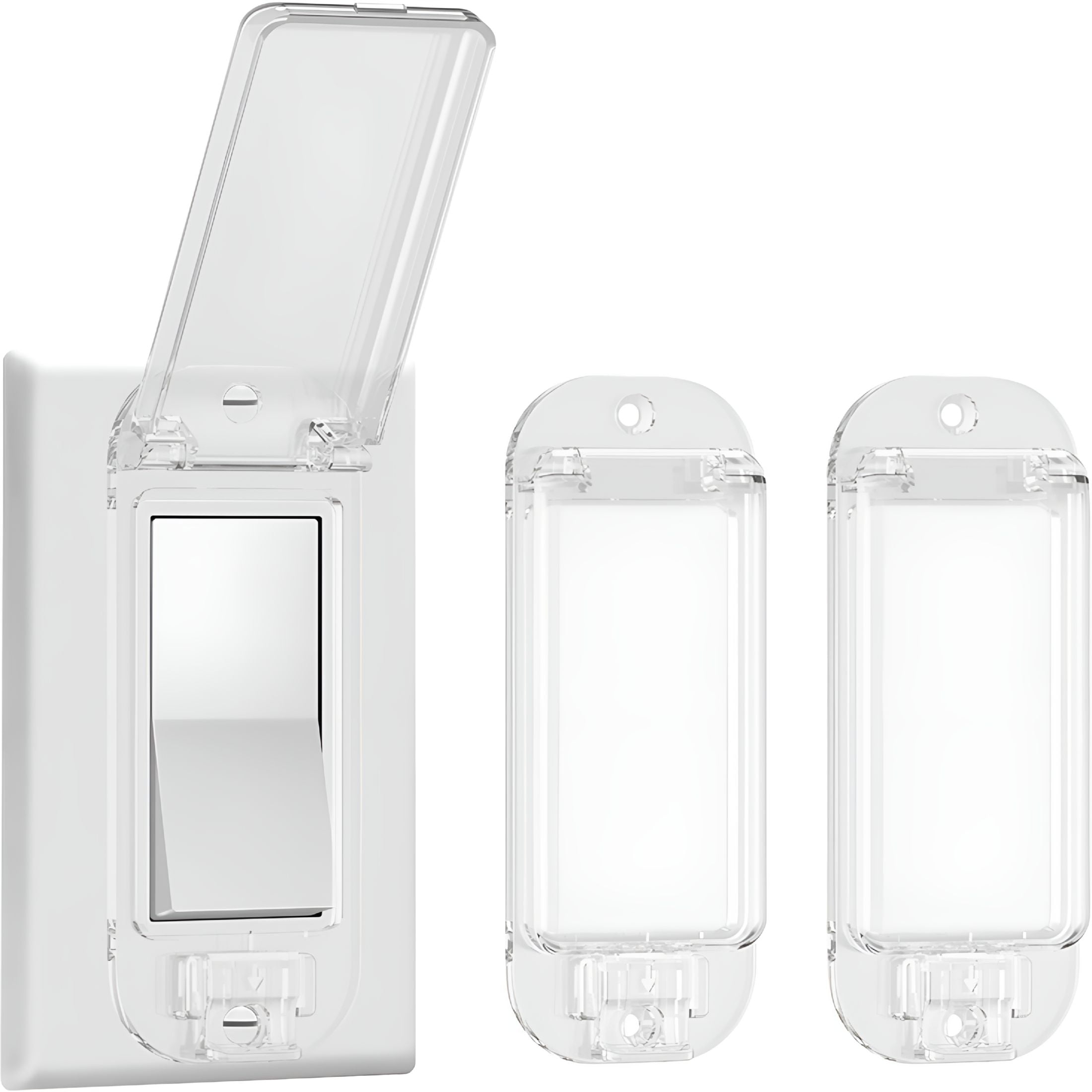 LAMIRO 2 Light Switch Guard Cover, Baby Proof Wall Switch Cover Guard ...