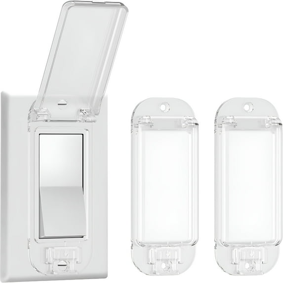 LAMIRO 2 Light Switch Guard Cover, Baby Proof Wall Switch Cover Guard ...