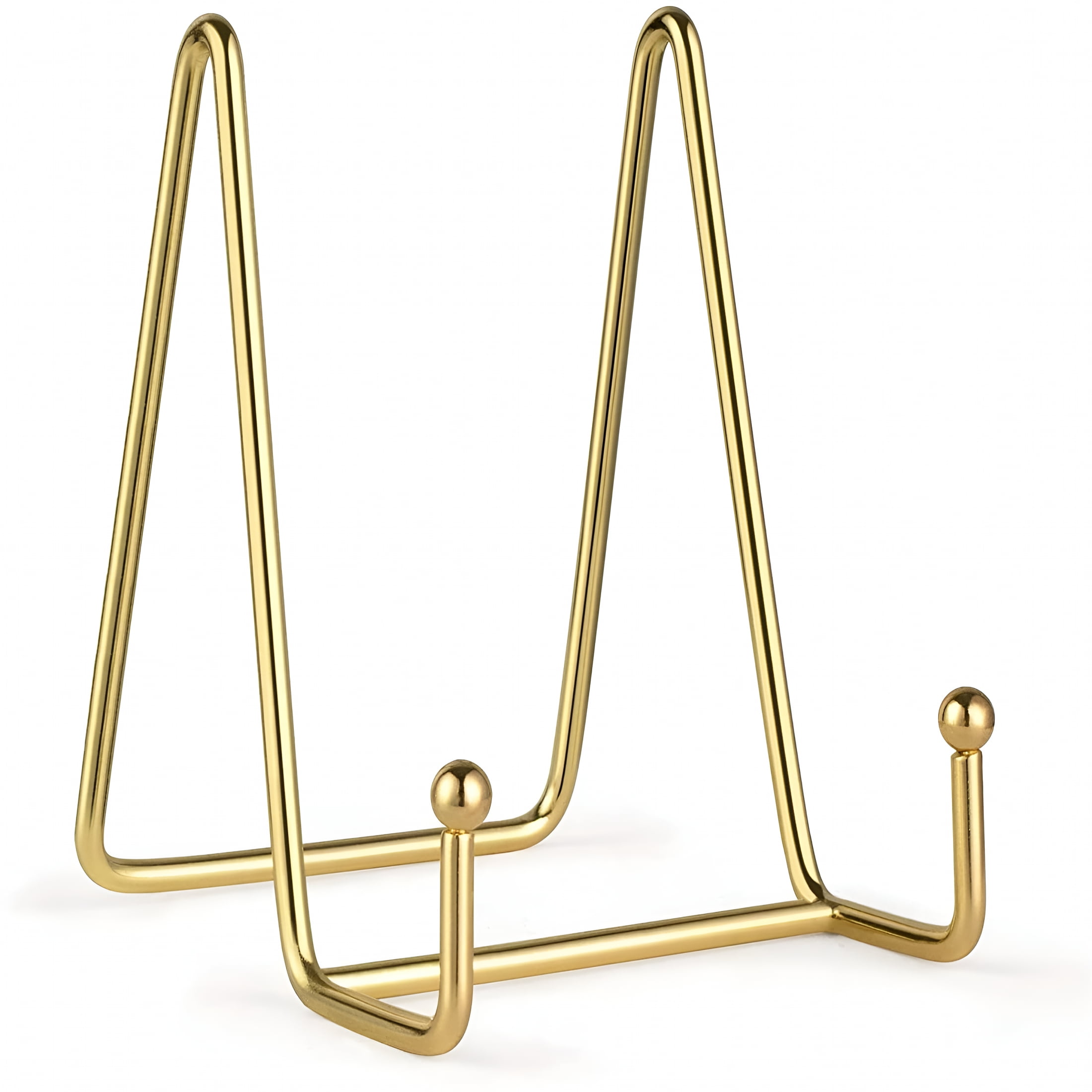 LAMIRO 2 Pack Display Stands Holders,Gold Iron Easel Plate Holder ...