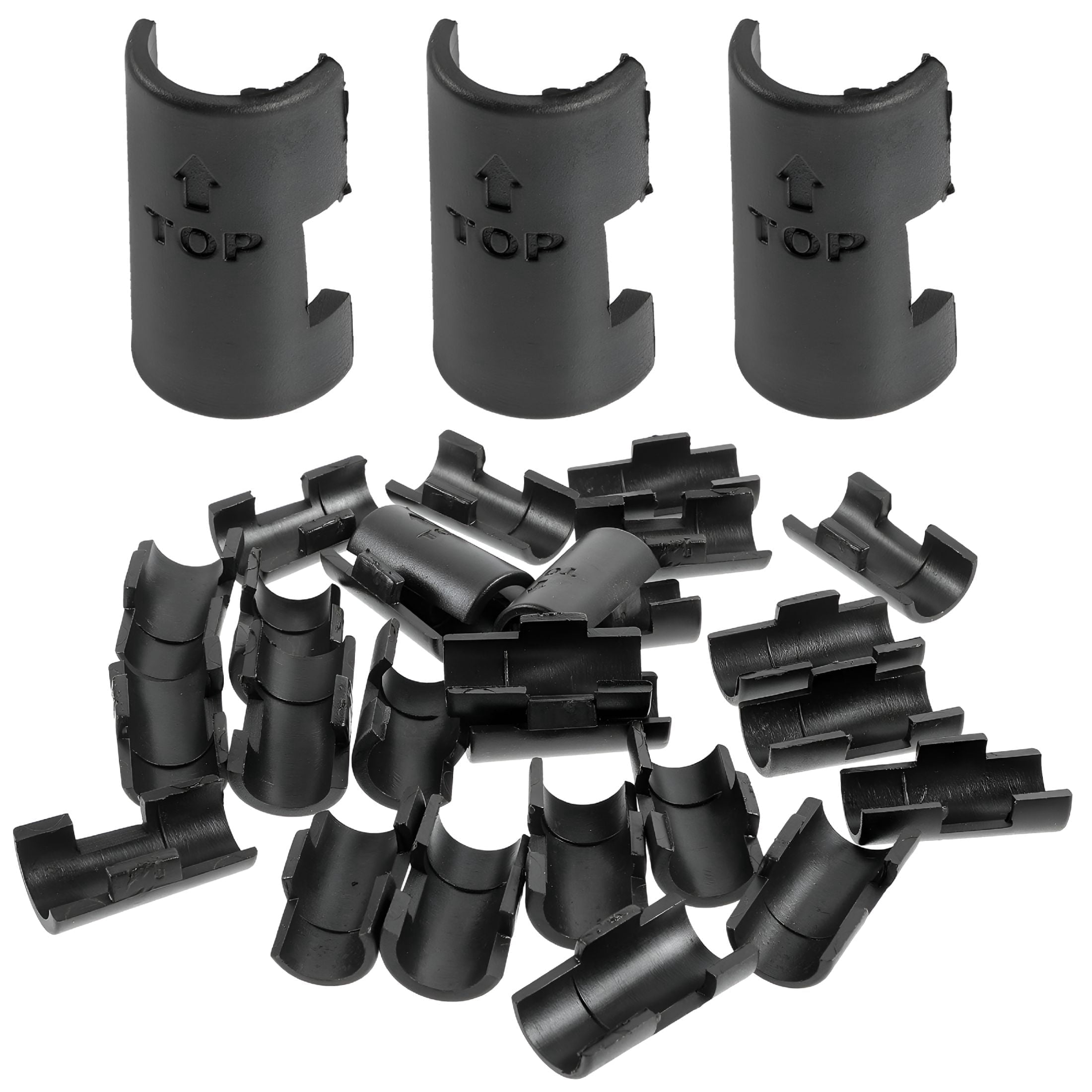 LAMIRO 24pcs Wire Shelf Clip Replacement Shelving Fixing Clip Wire ...