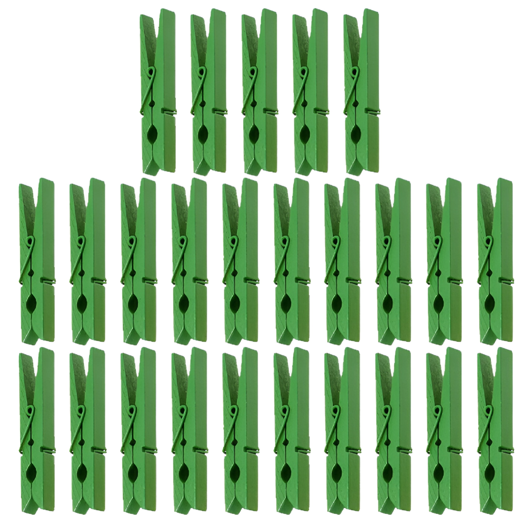 LAMIRO 25Pcs Wooden Clothes Pins Hard Wood Clothes Pegs for Home Use ...