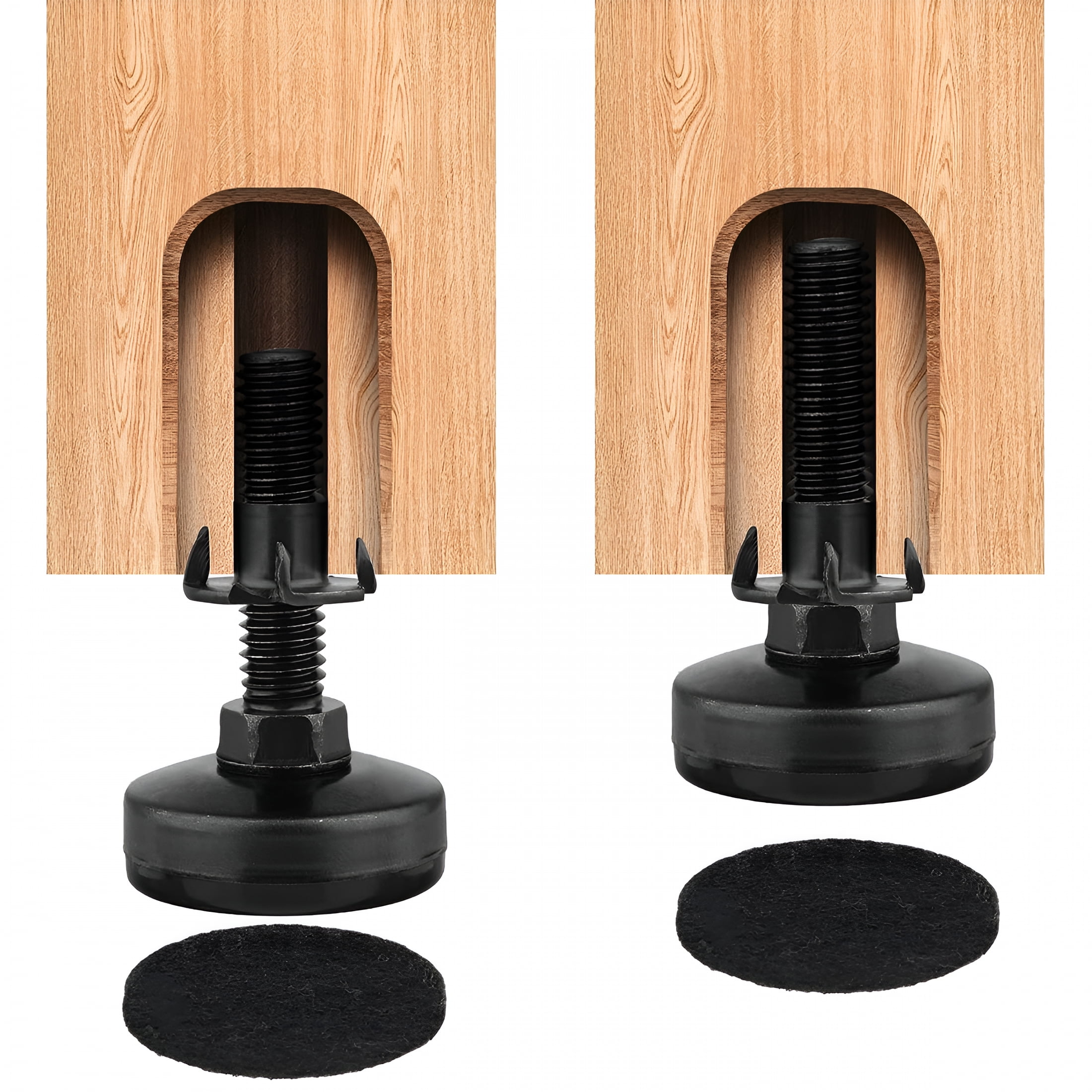 LAMIRO 4 Pack Furniture Levelers Heavy Duty Furniture Leveling Feet ...