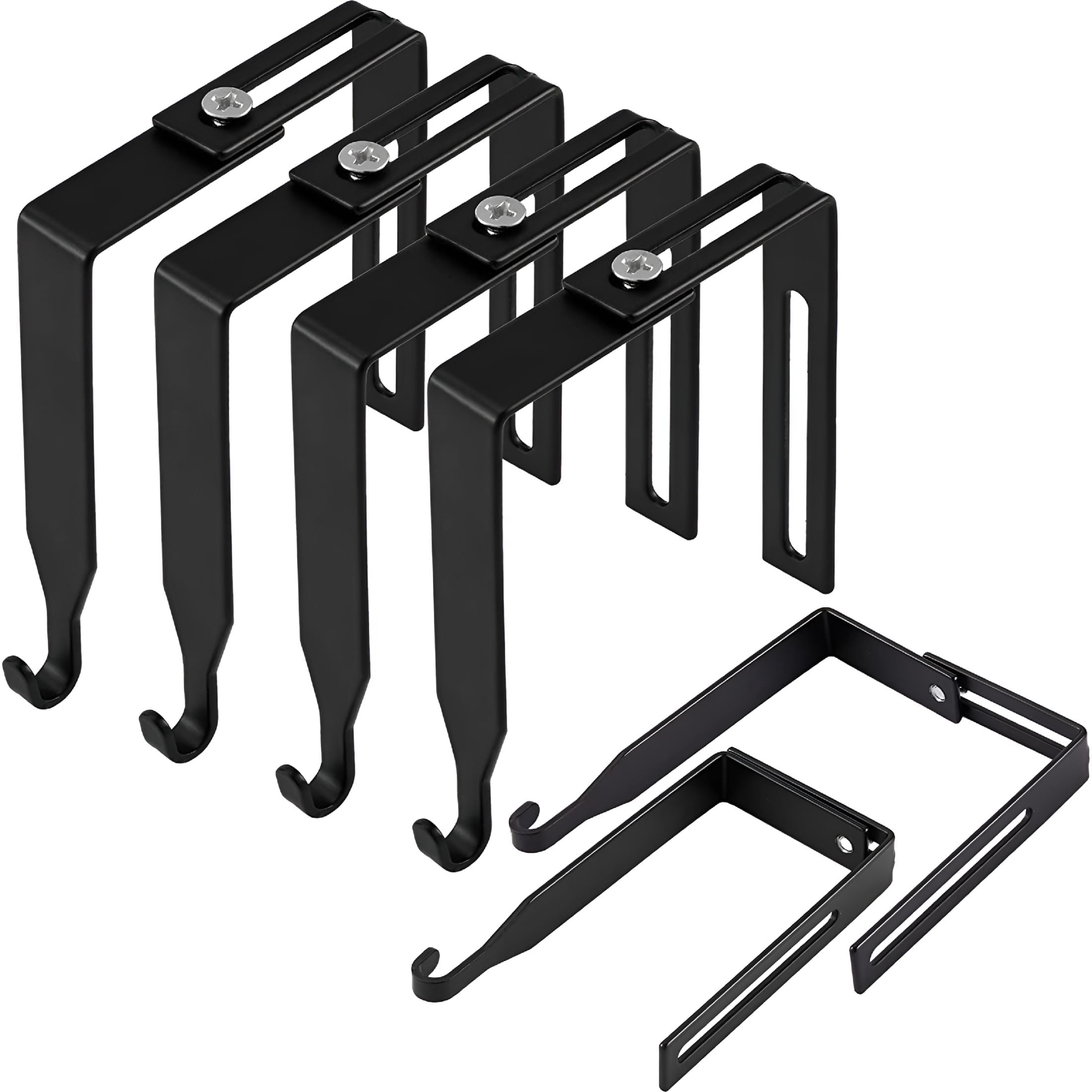 LAMIRO 4 Pcs Adjustable Cubicle Hanger Universal Partition Metal ...