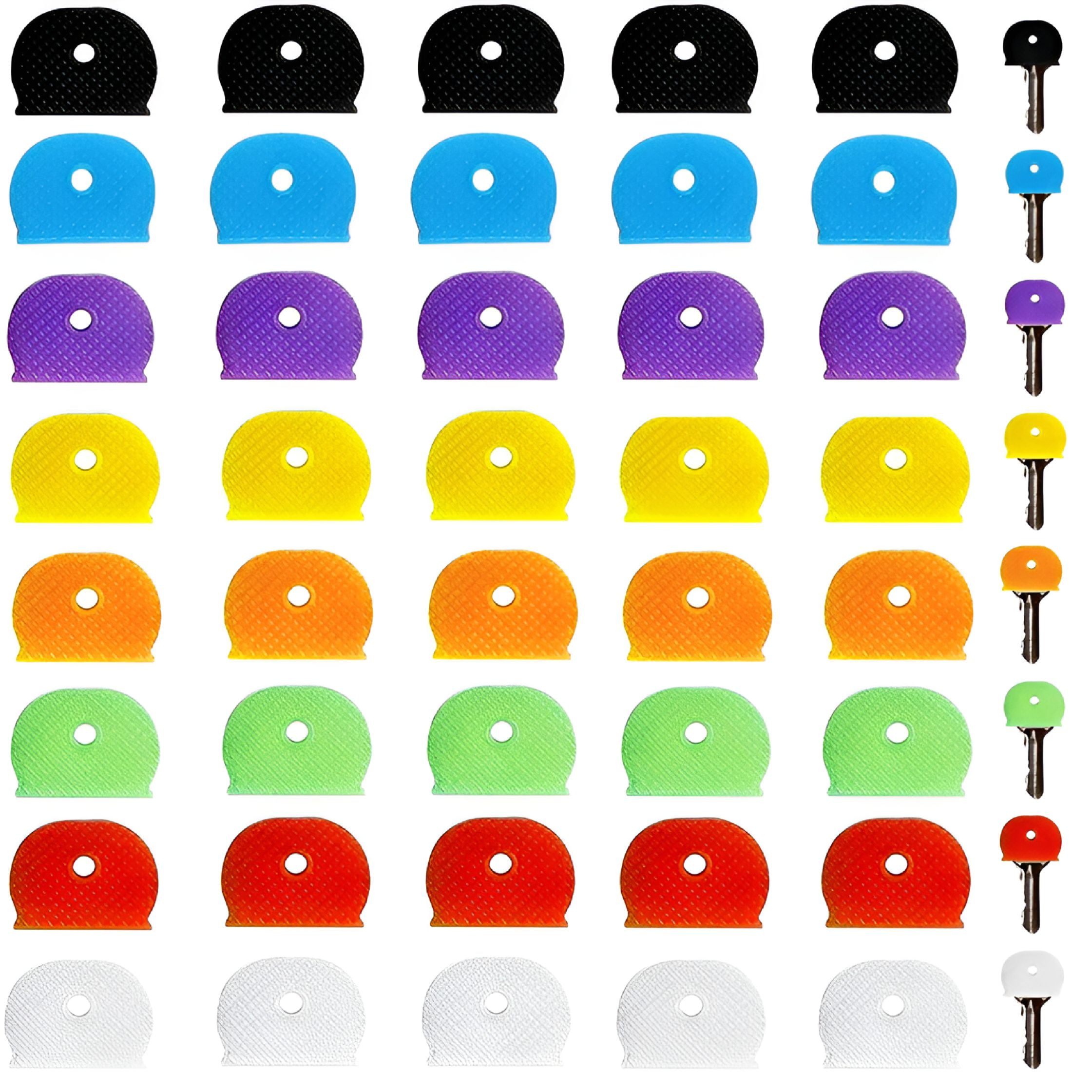 LAMIRO 40 Pack Key Caps Covers Tags Set Plastic Key Color Identifiers ...