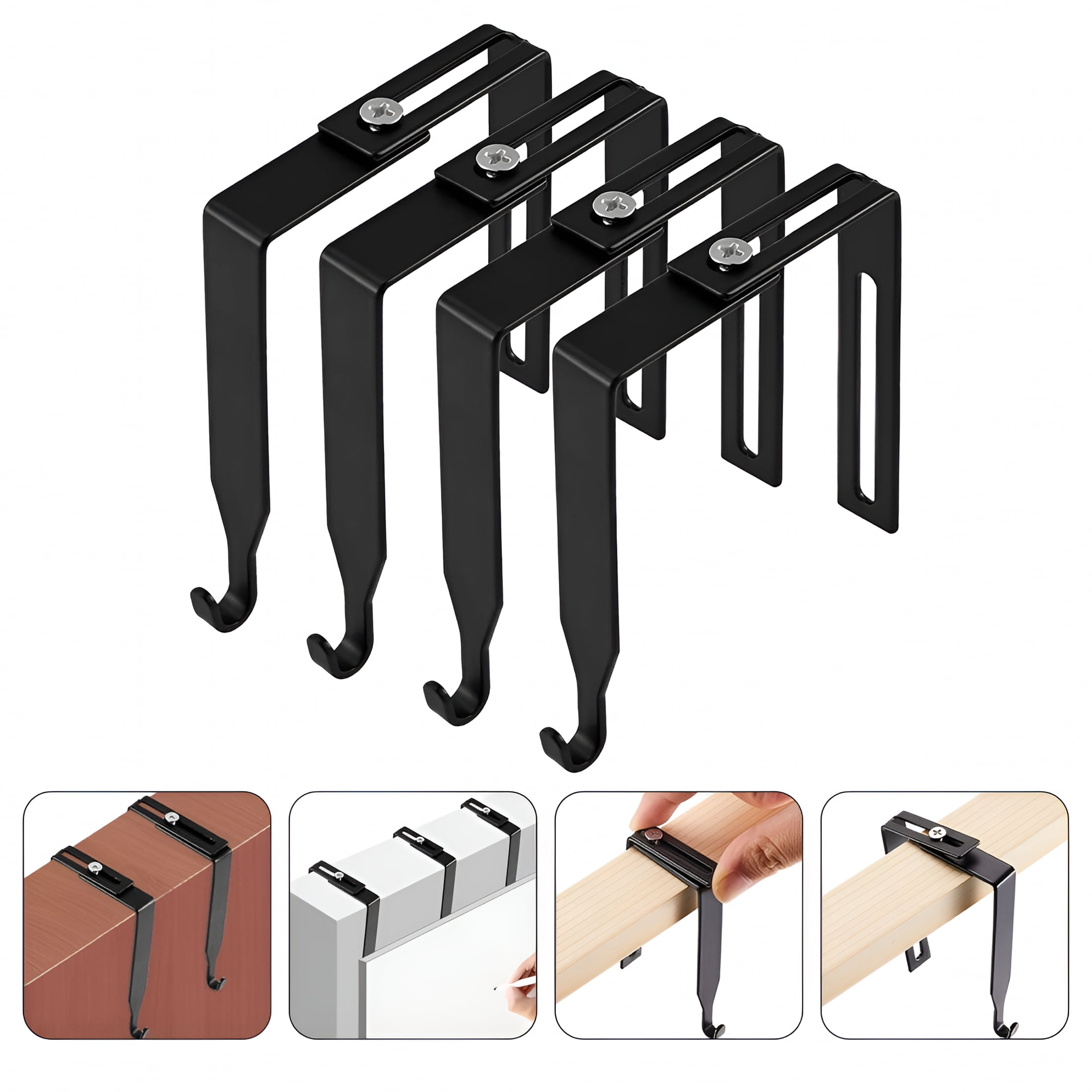 LAMIRO 4pcs Adjustable Cubicle Hangers Hanging Hooks Cubicle Hook for ...