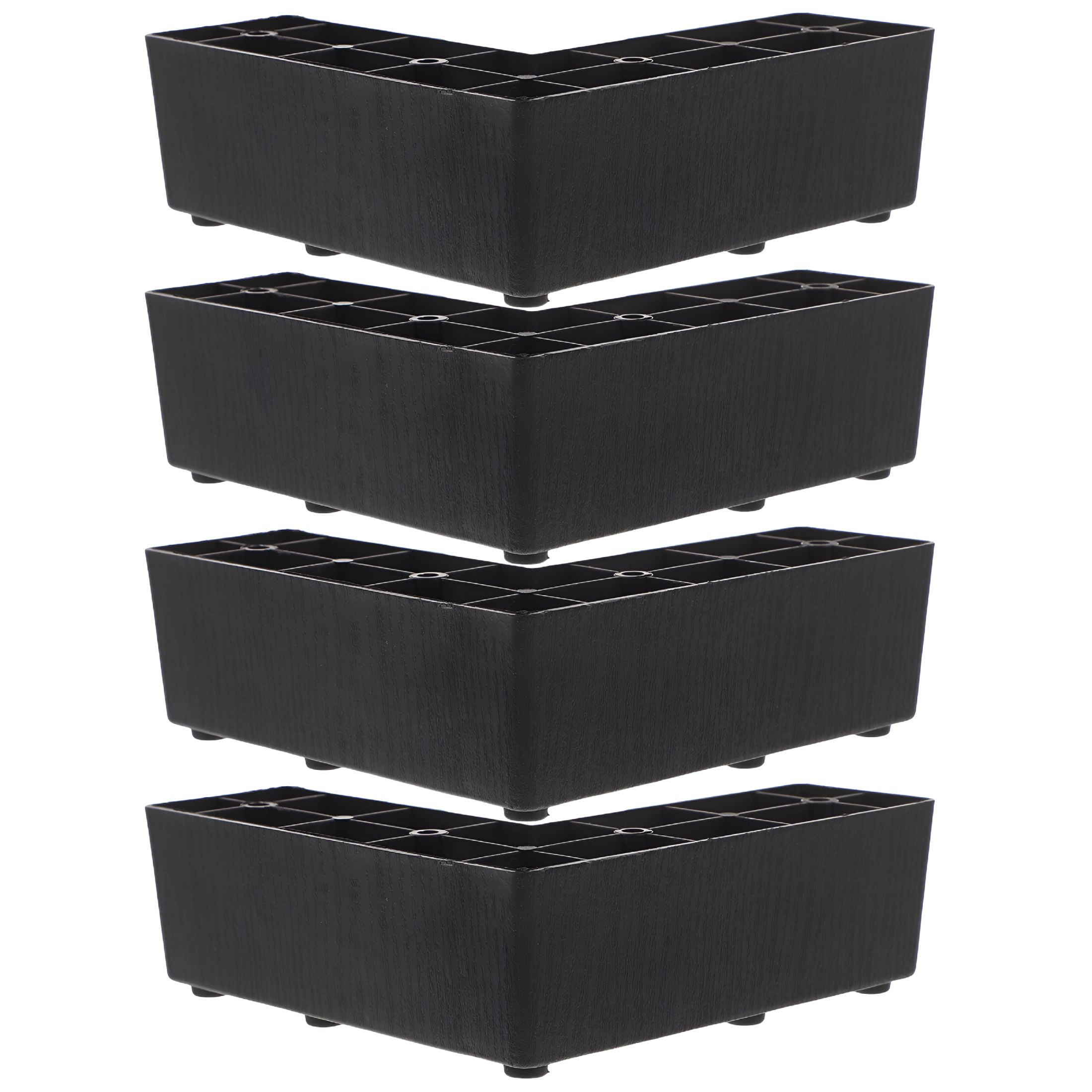 LAMIRO 4pcs Furniture Risers Sofa Feet Risers Bed Raisers Legs L-shaped ...