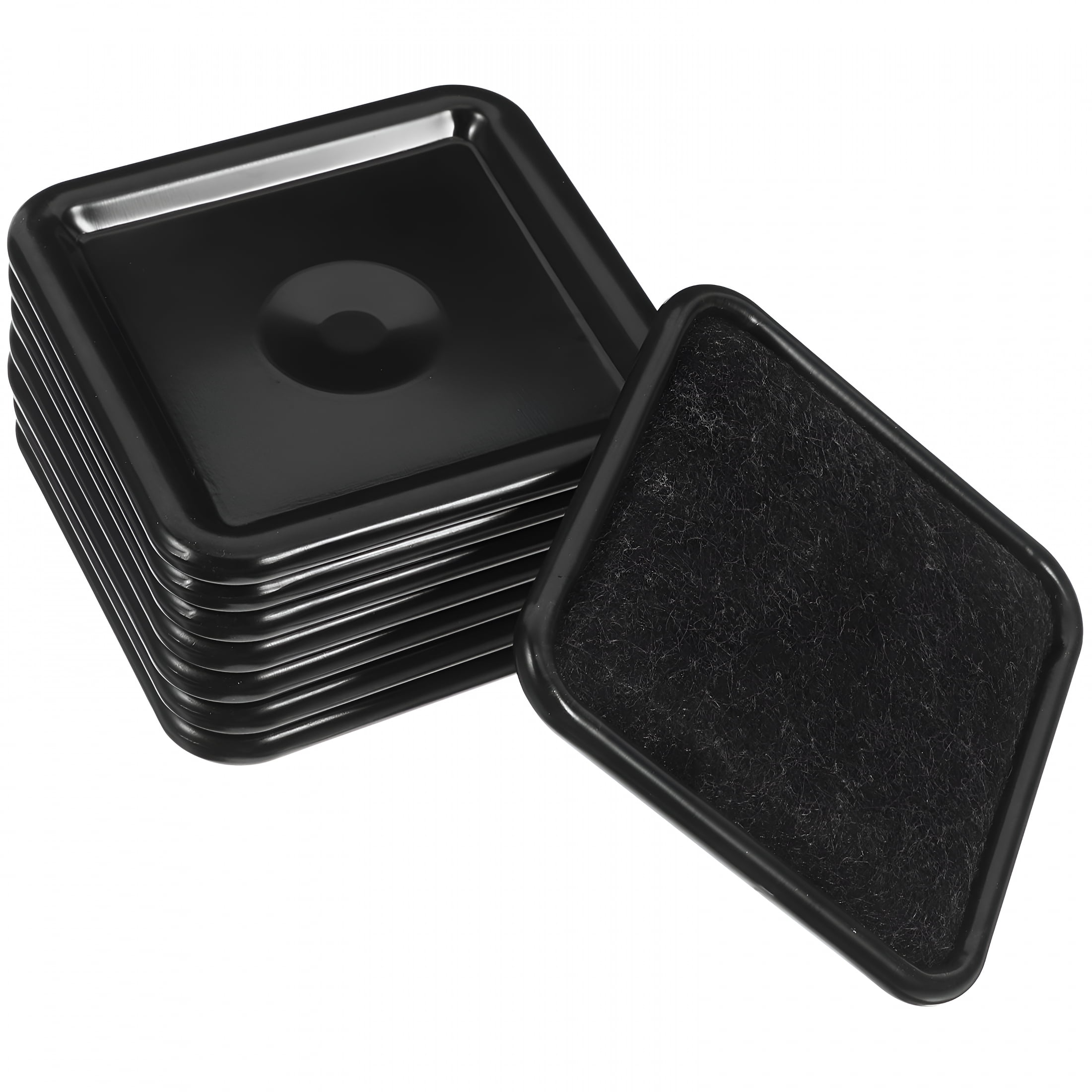 LAMIRO 8pcs Square Reusable Carpet Bottom Furniture Caster Cups ...