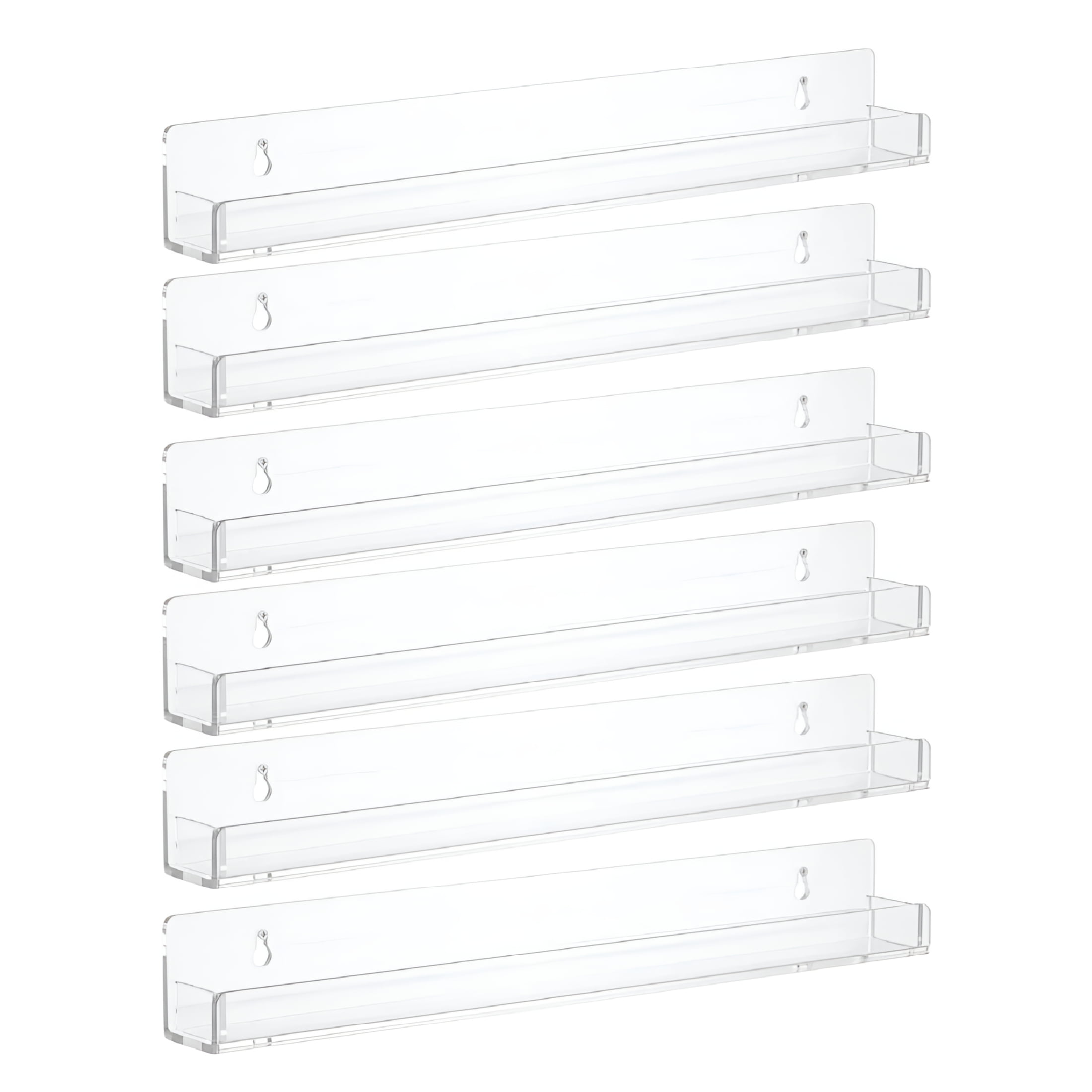 LAMIRO Acrylic Wall Rack Display Shelf Wall Hanging Organizer Kitchen ...