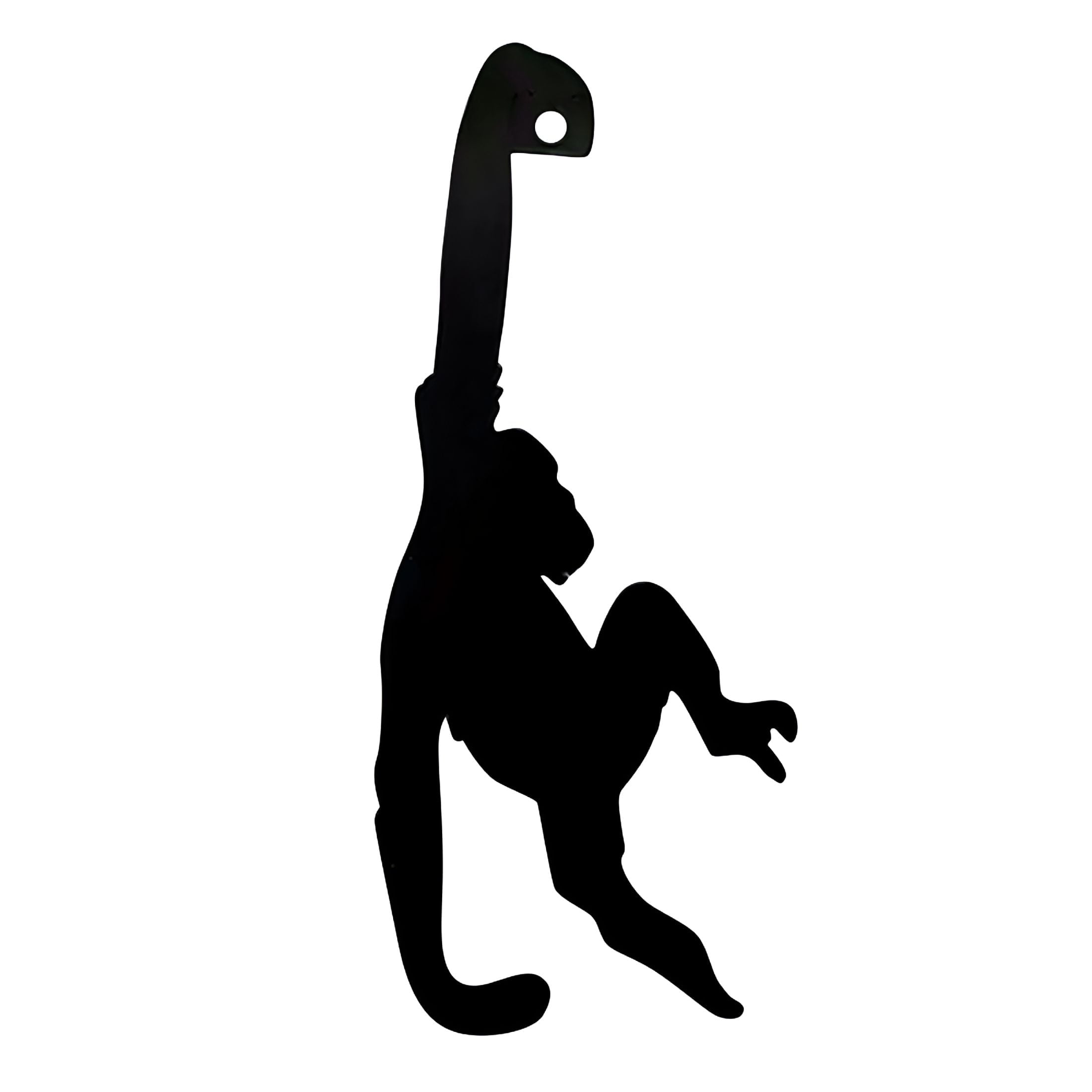 LAMIRO Black Banana Monkey Hook Rack - Metal Hanging Storage Organizer ...