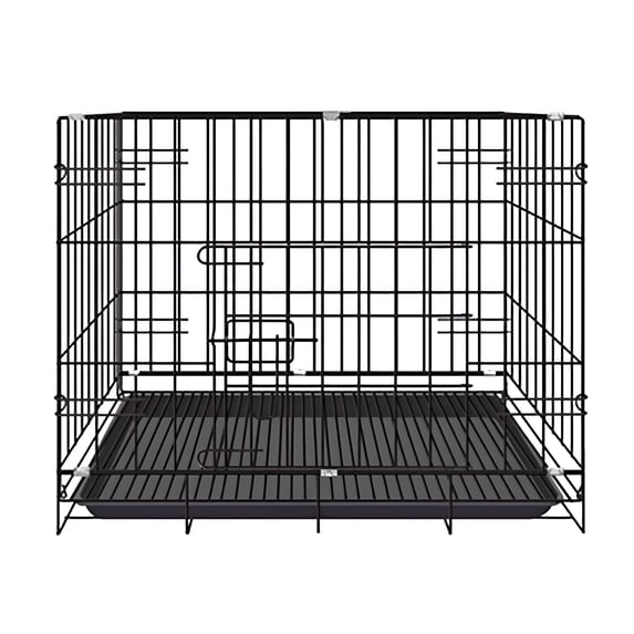 LAMIRO Cat Crates for Large Cat Foldable Metal Crate, Indoor & Outdoor ...