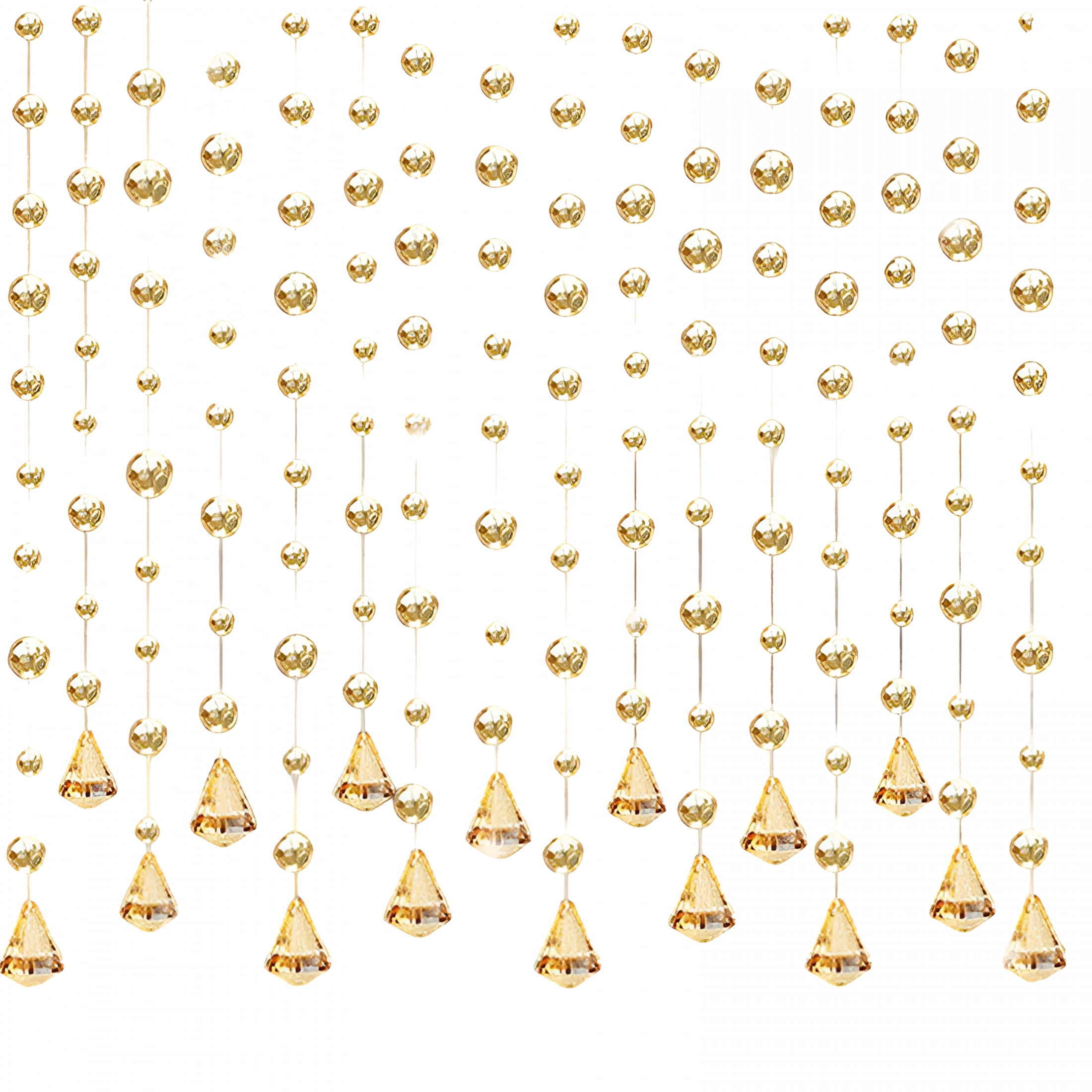 LAMIRO Crystal Glass Beaded Curtain for Doorway Hanging Door Beads ...