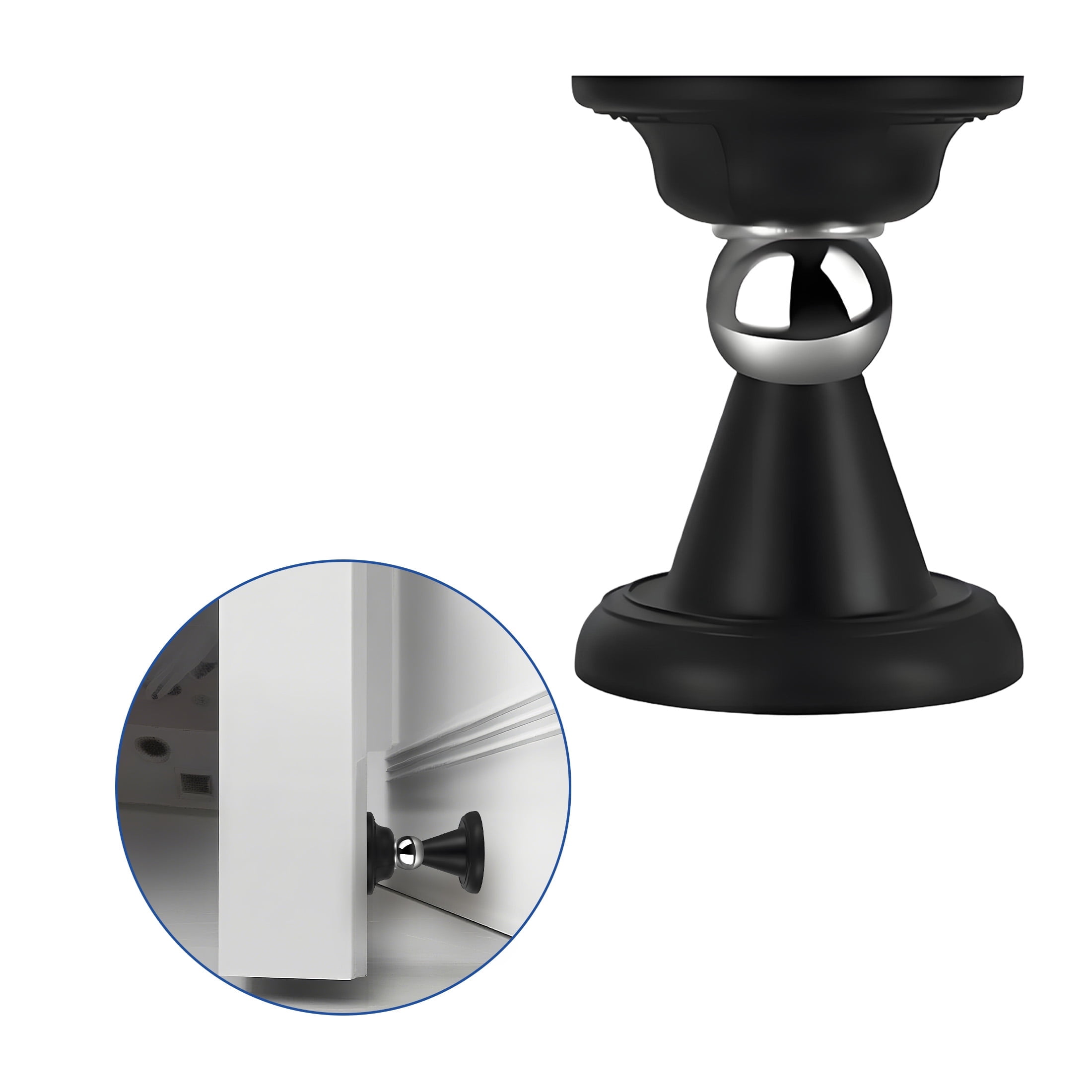 LAMIRO Door Stoppers for Bottom of Door,Smooth Surface and Effortless ...