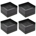 LAMIRO Furniture Lift Bed Risers: 4Pcs 3 Inch Black - Walmart.com
