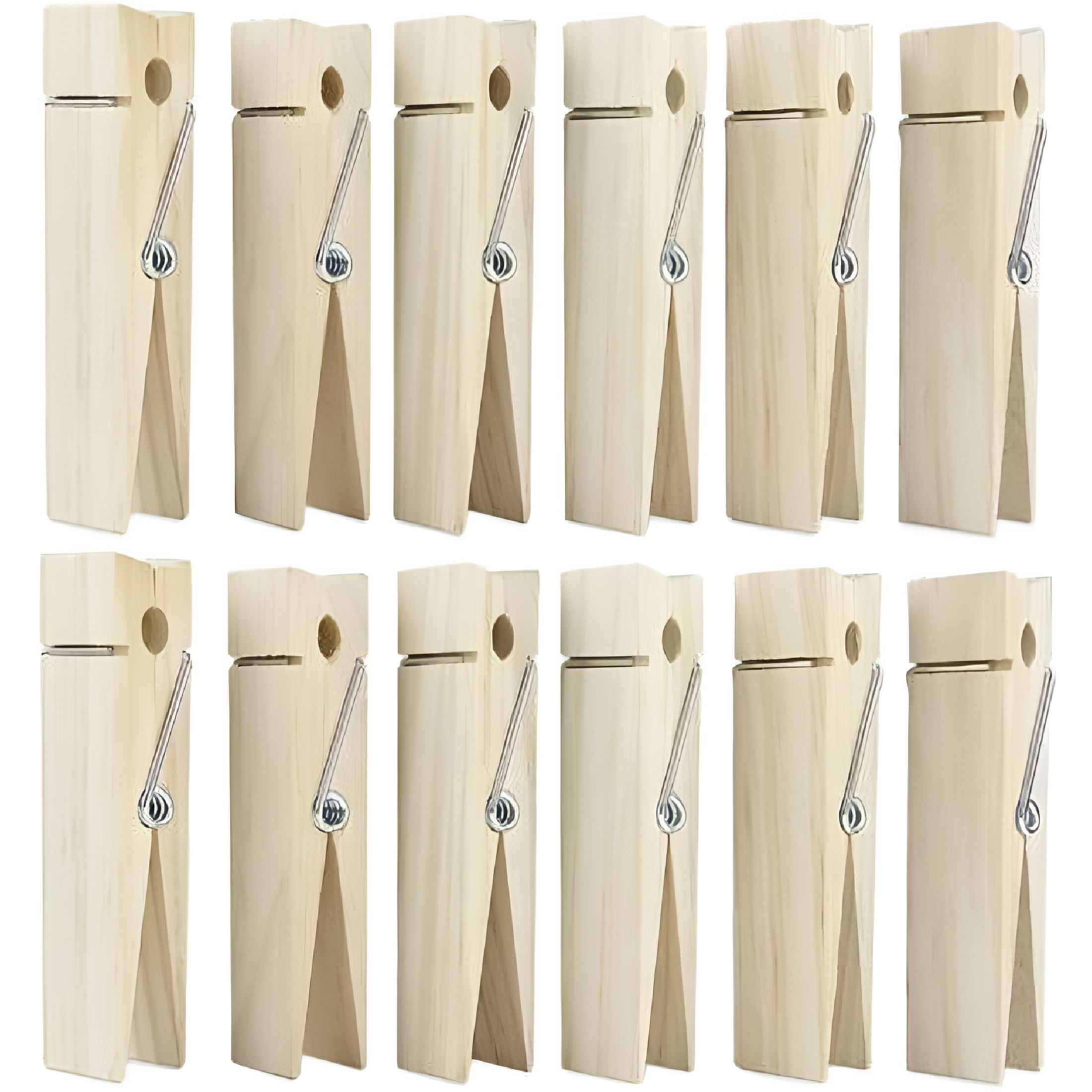 LAMIRO Giant Clothespins,Jumbo Wooden Pegs for DIY,Bathroom or Laundry ...