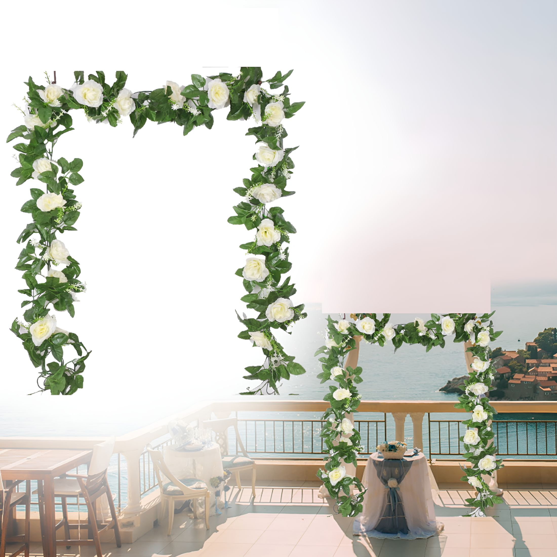 LAMIRO Guirnaldas De Flores Para Decorar Floral Garlands for Decor Vine ...