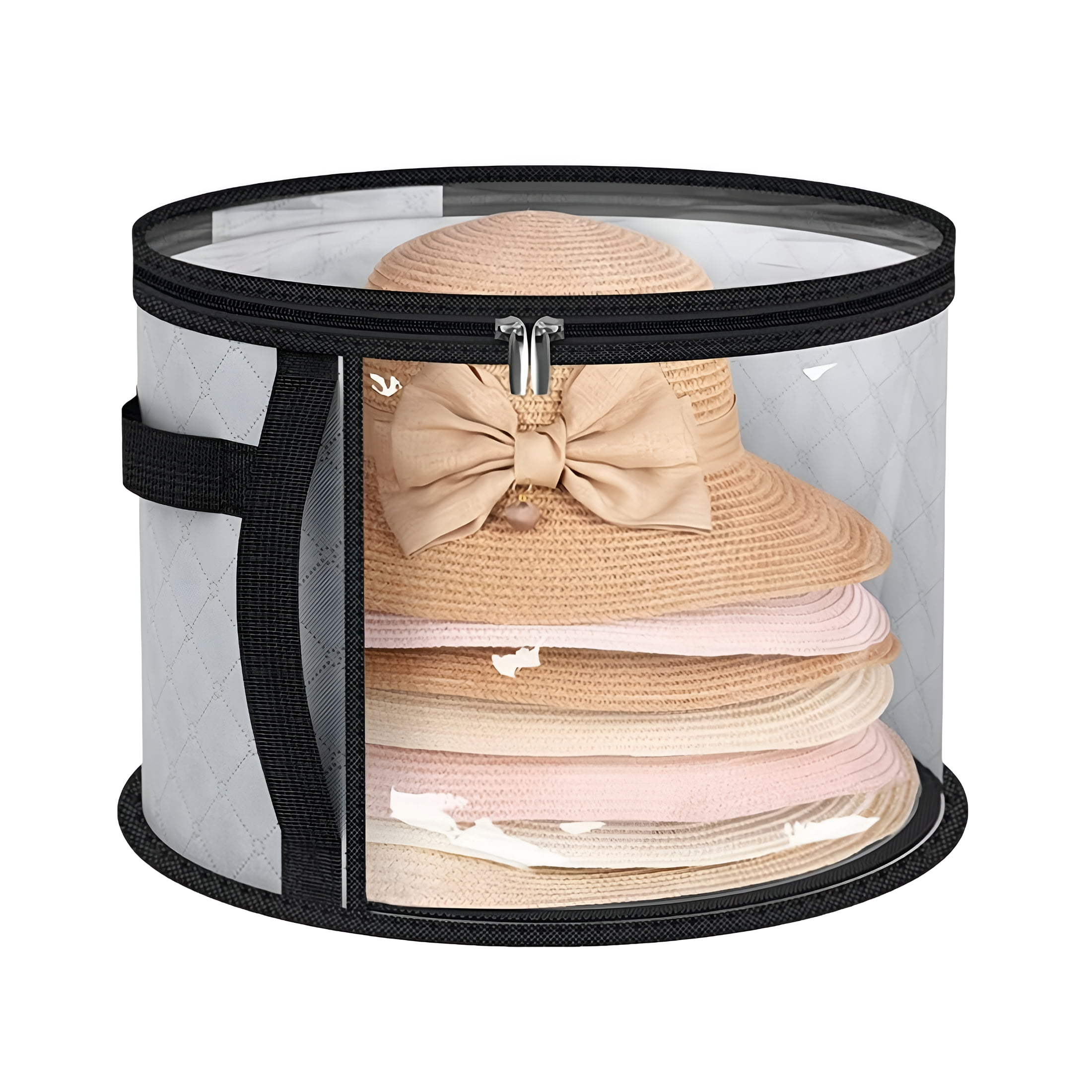 LAMIRO Hat Boxes for Women Storage, Oversized Clear Hat Storage Bag for ...