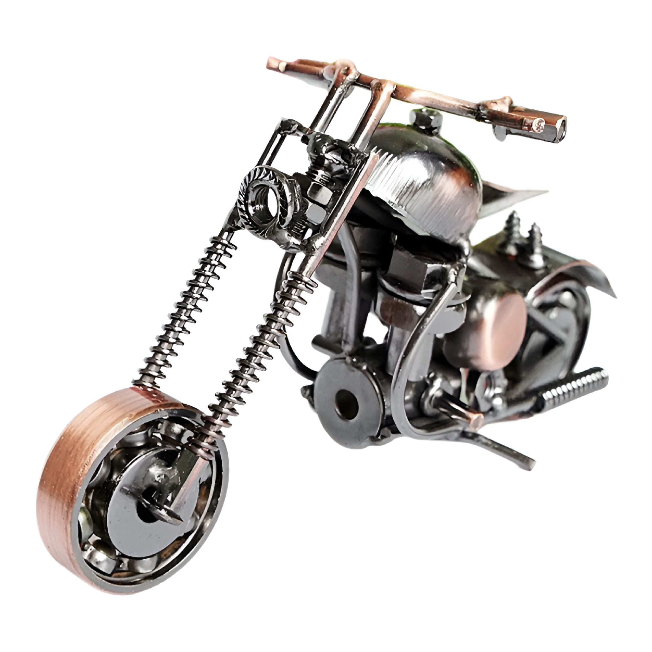 LAMIRO Home Decor Motorcycle Statuette,Metal Model Sculpture Floating ...