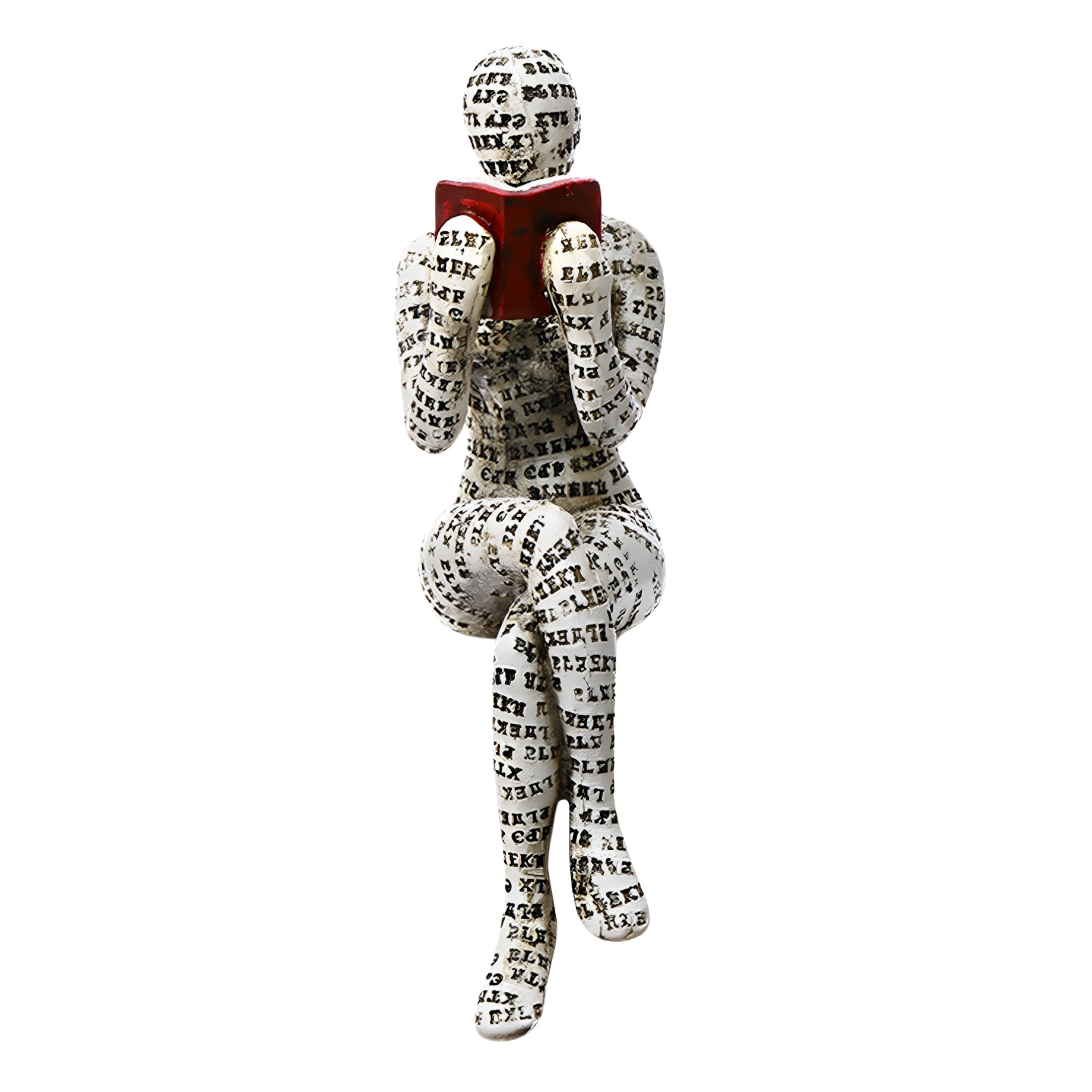 LAMIRO Hoom Decor Pulp Reading Women Figurine Bookshelf Decor,Resin ...