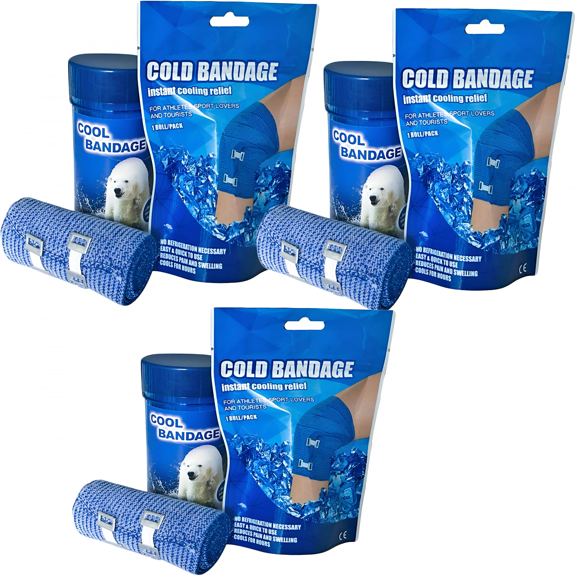 LAMIRO Ice Bandage,Instant Cooling Ice Compress,Suitable for Relieving ...