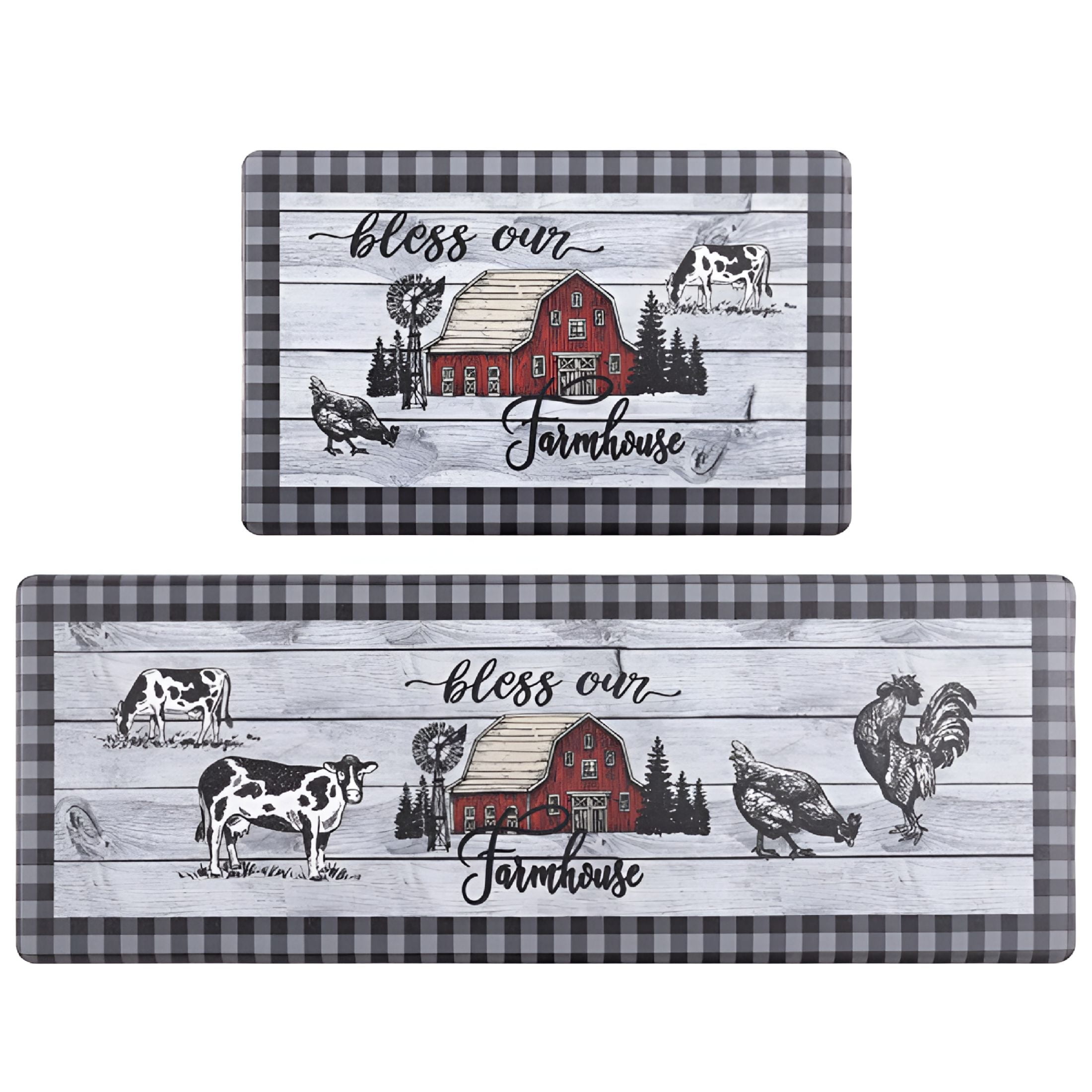 LAMIRO Kitchen Floor Mats 2Pcs,Anti Fatigue Kitchen Rugs and Mats ...