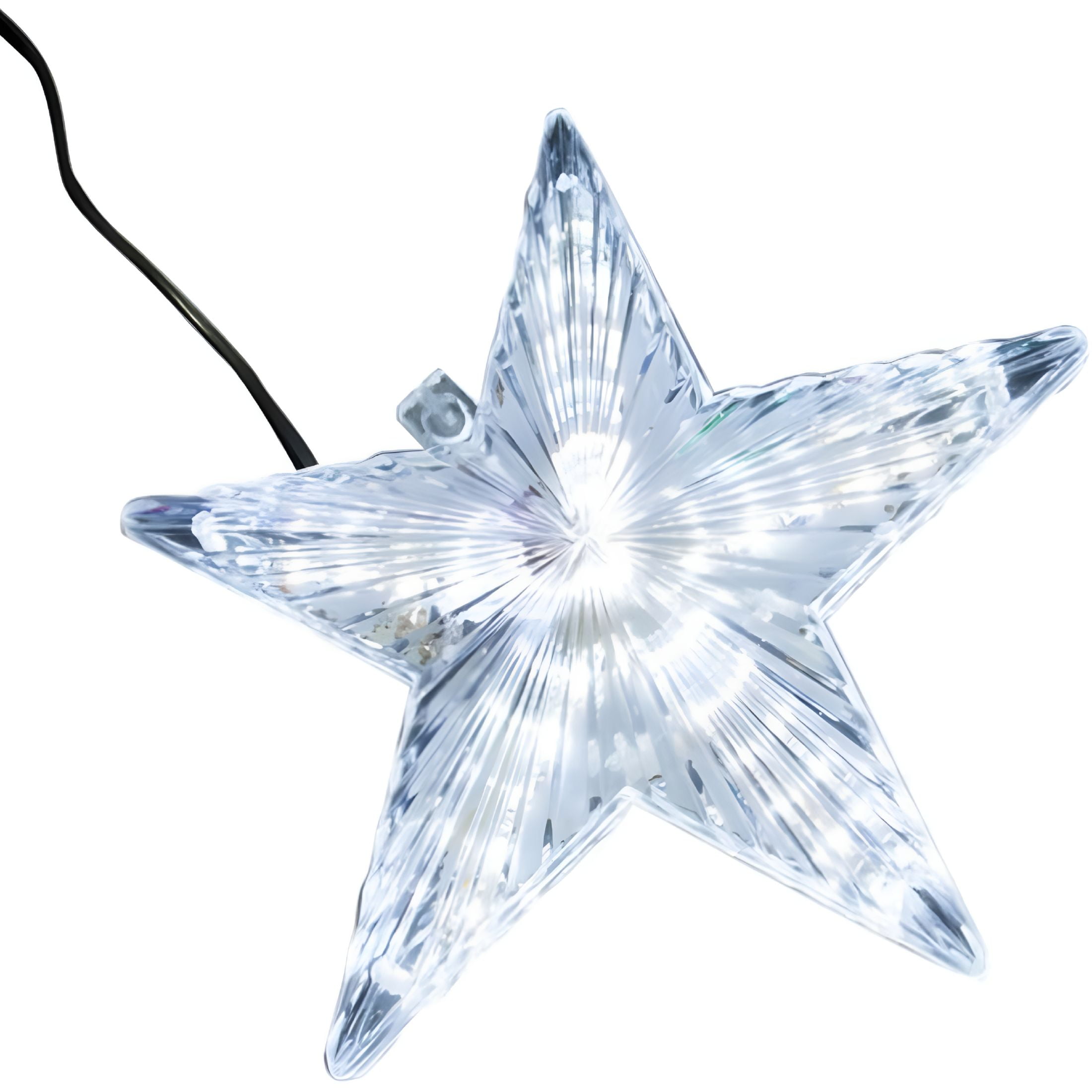 LAMIRO Lighted Star Christmas Tree Topper with 31 LED Light Up,Festival ...