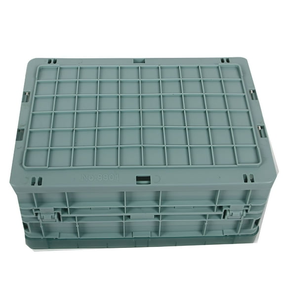 LAMIRO Milk Crate Collapsible Crate Plastic Folding Storage Container ...