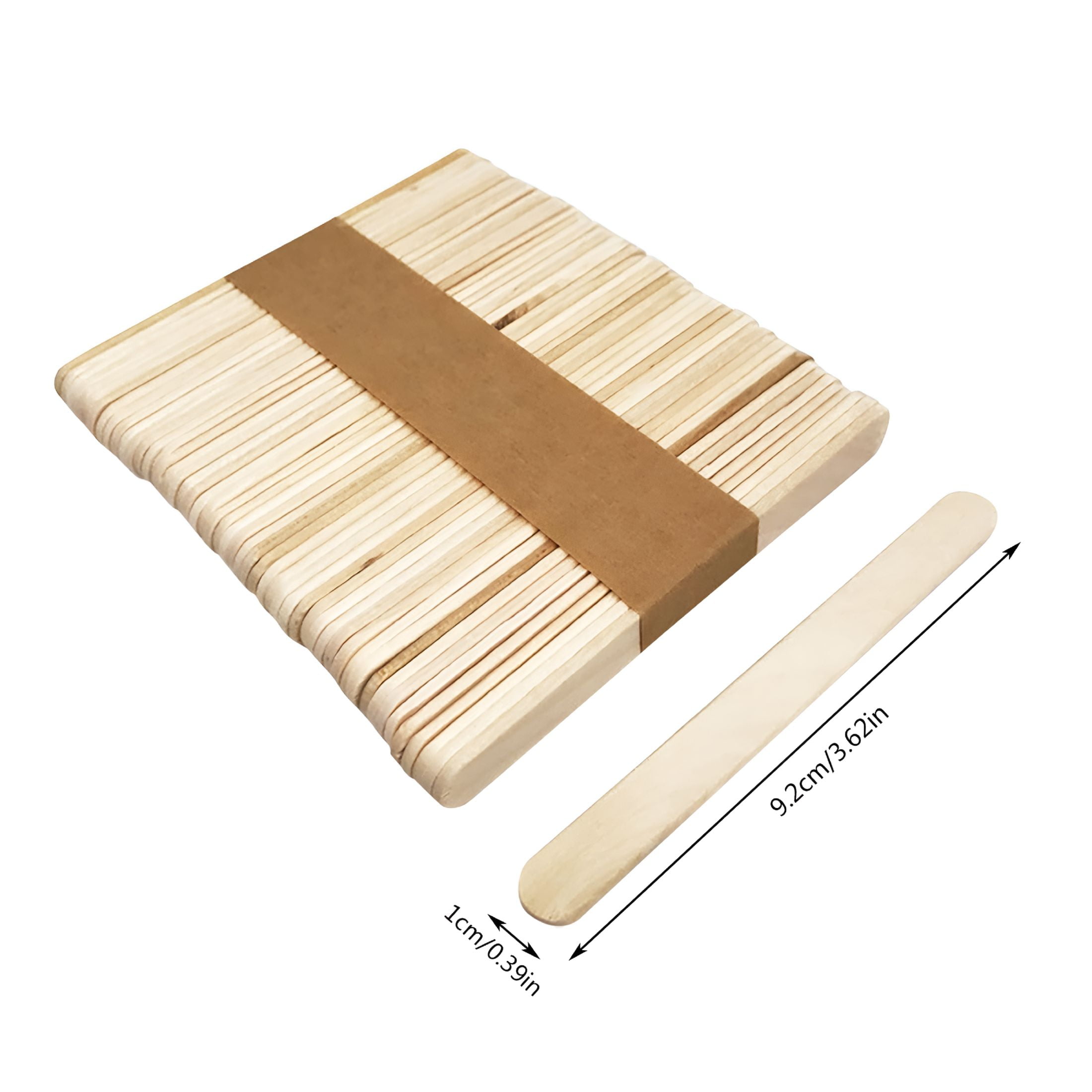 LAMIRO Multipurpose Wooden Popsicle Sticks [50/100/150/200/300 Count ...