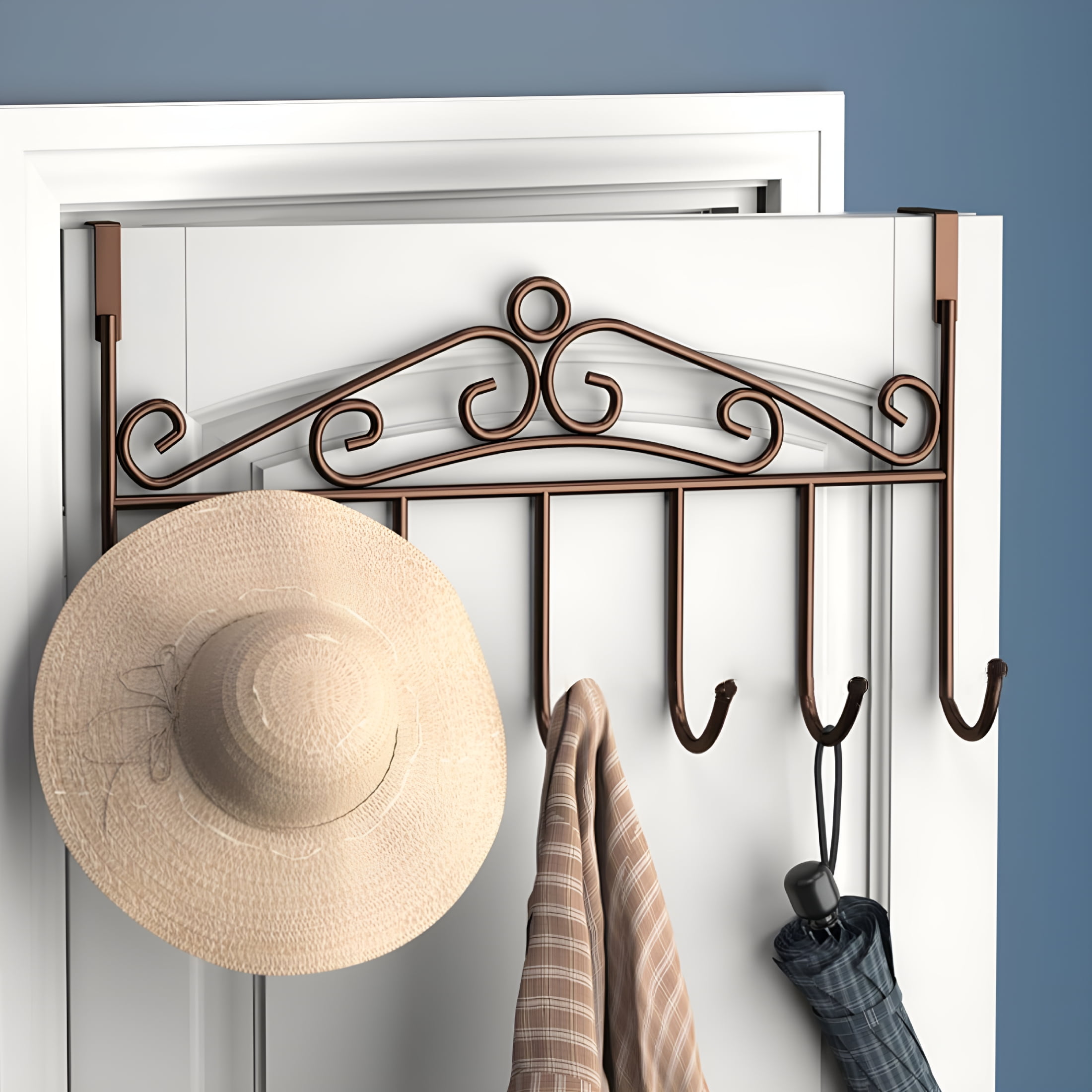 LAMIRO Over The Door Hooks,Door Organizer Hanging,Over Door Hanger,No ...