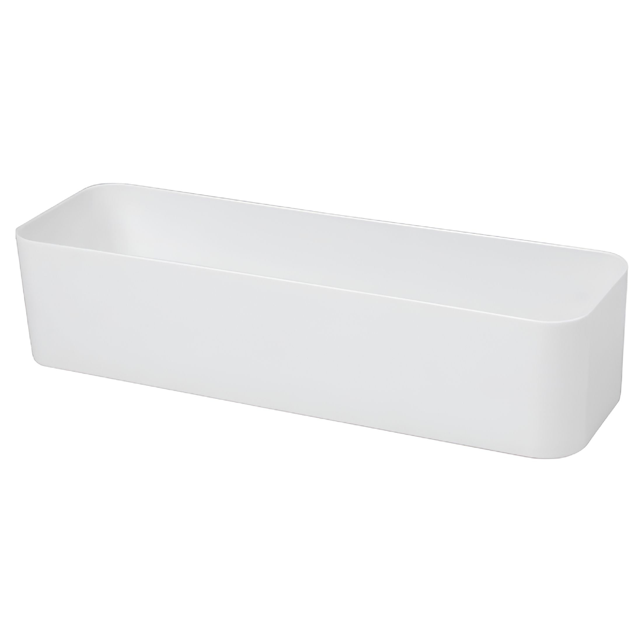 LAMIRO Plastic Wall Storage Box Adhesive Floating Shelf Stick on Wall ...