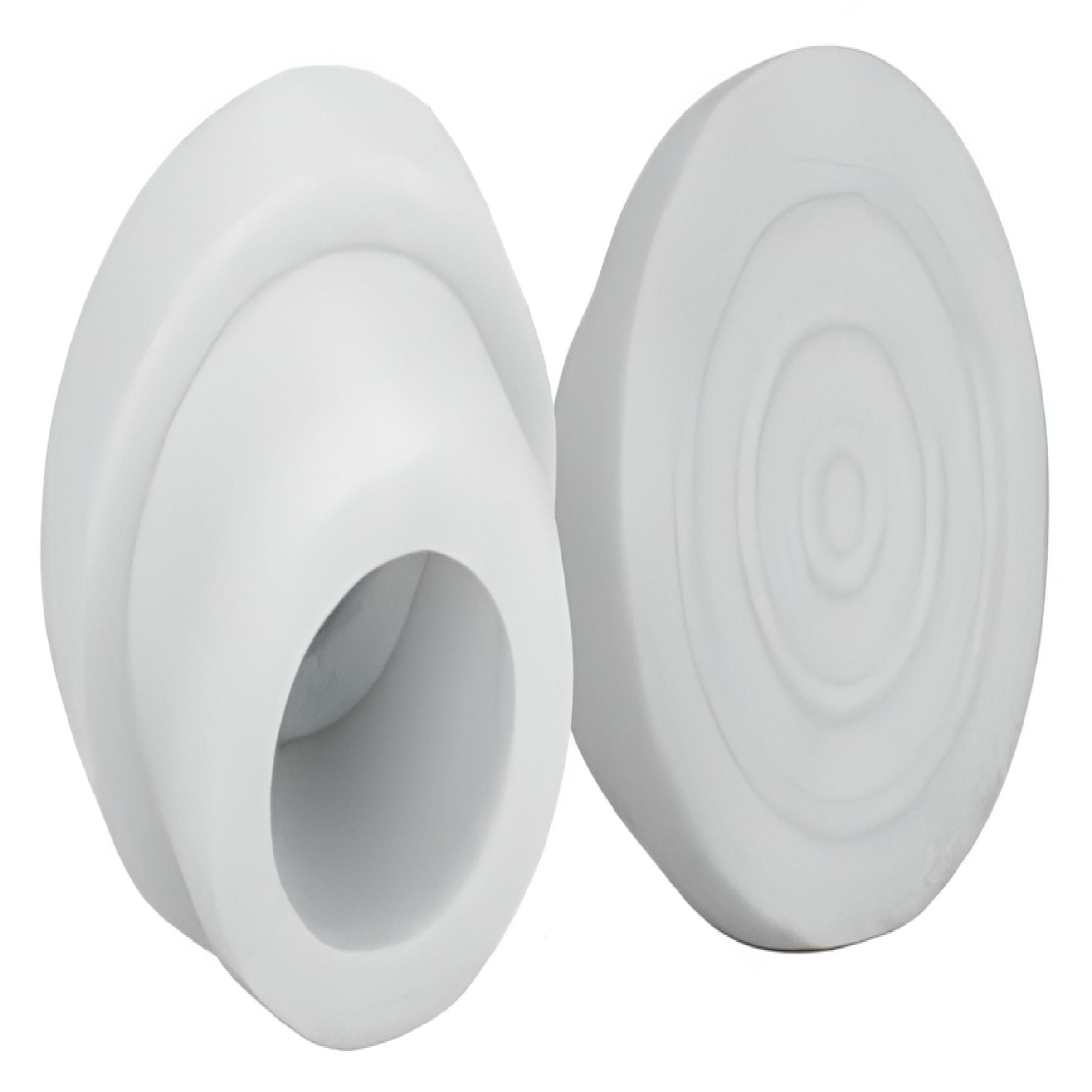 LAMIRO Set of Two White Ladder Bumpers for Swimming Pool Ladders ...
