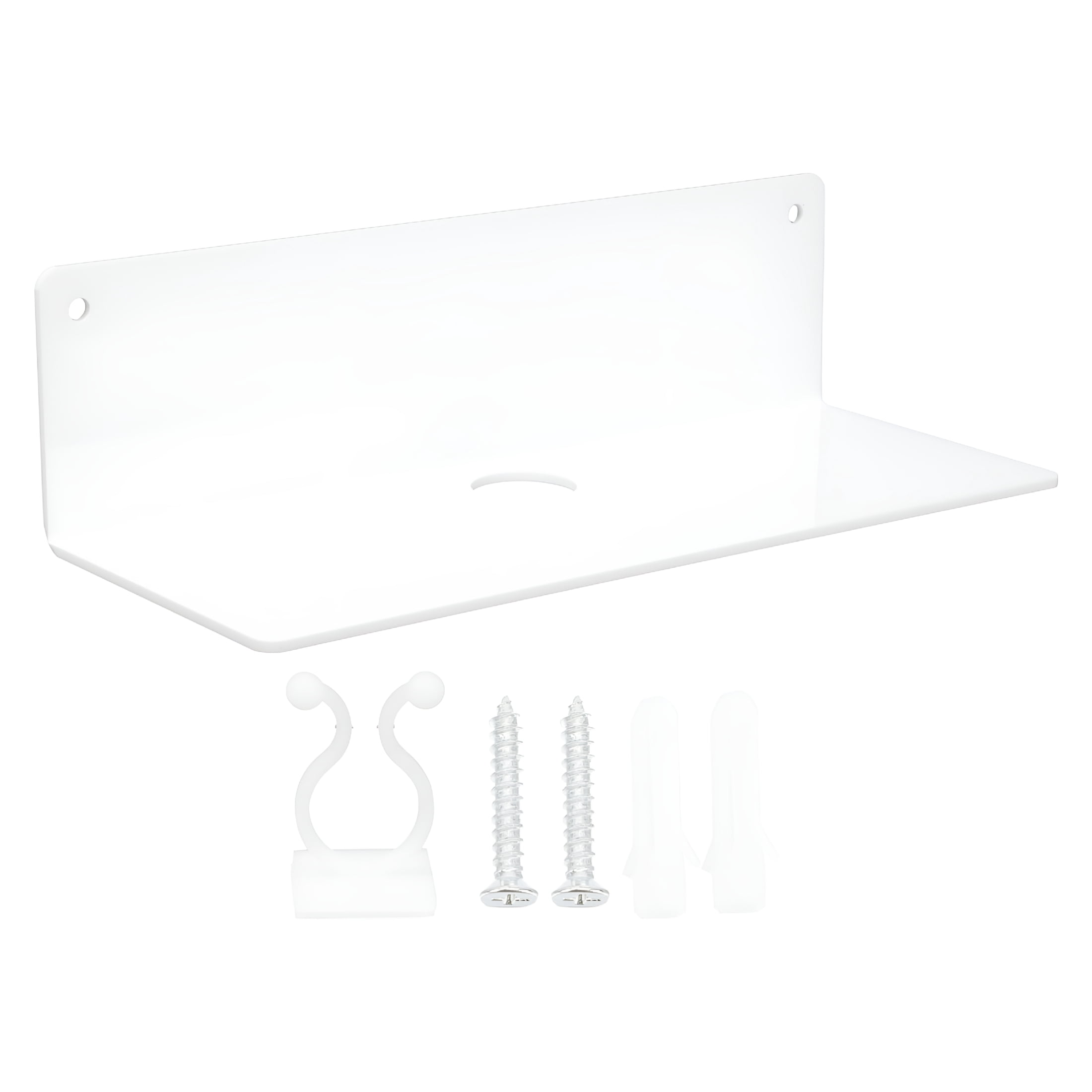 LAMIRO Small White Wall Display Shelf for Speakers,Cameras,Action ...