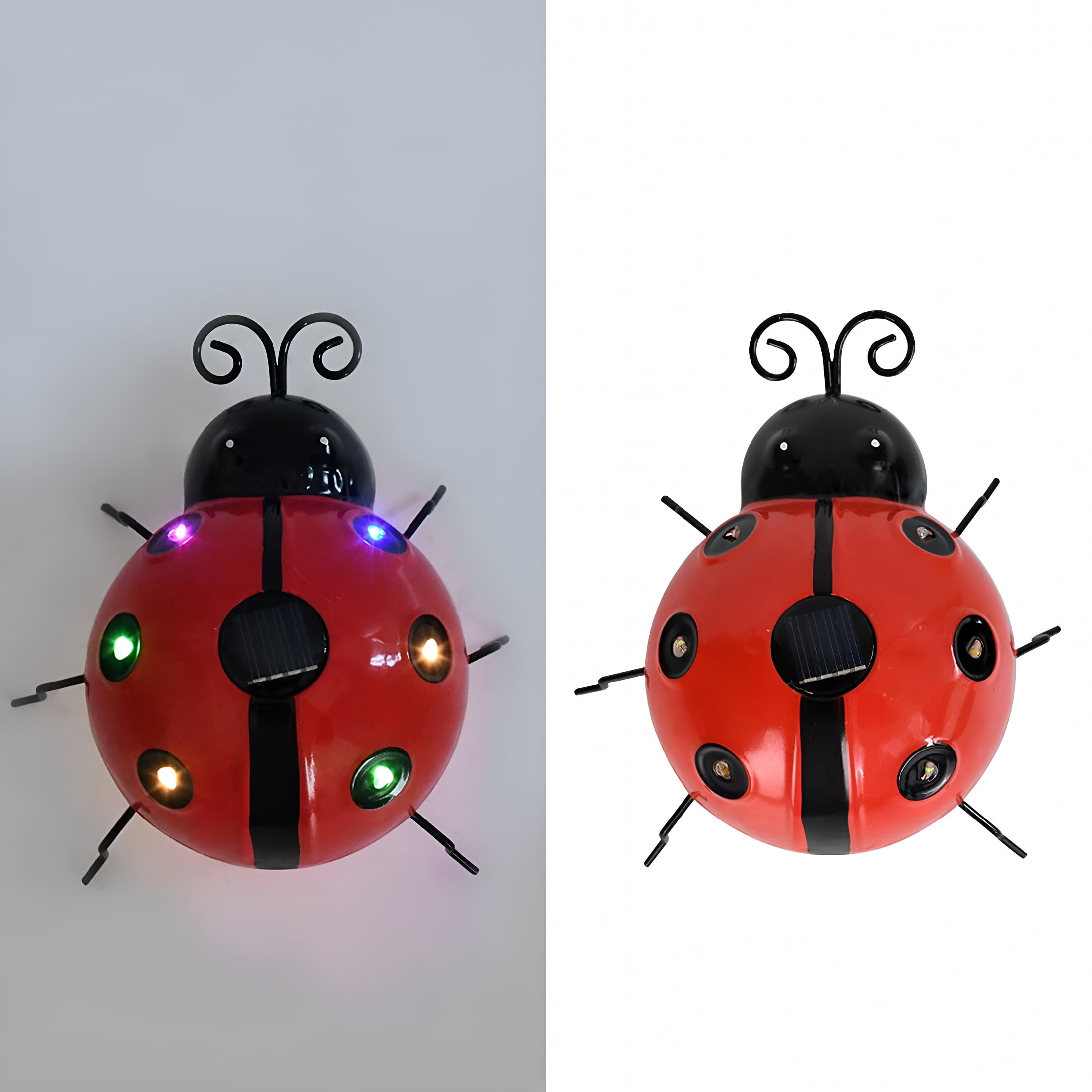LAMIRO Solar Ladybug Lights,Cute LED Ladybug Lawn Ornaments & Yard Art ...