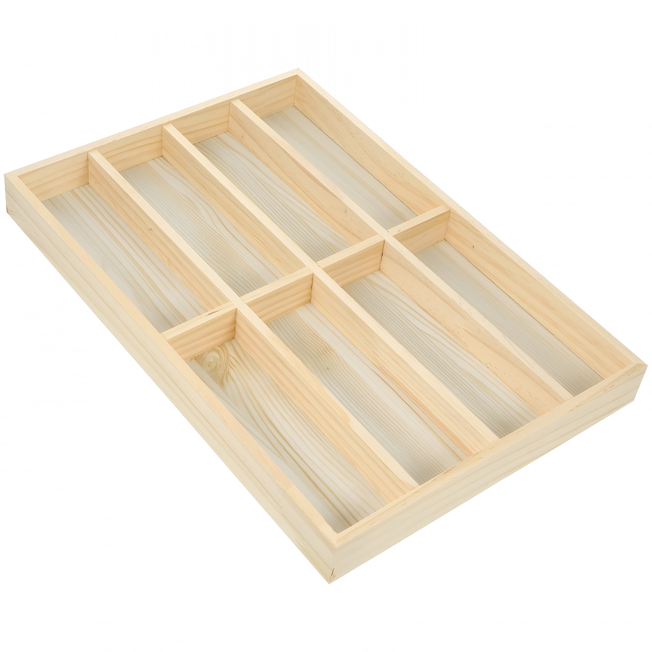 LAMIRO Solid Wood Eight-compartment Glasses Storage Box Sunglass Holder ...