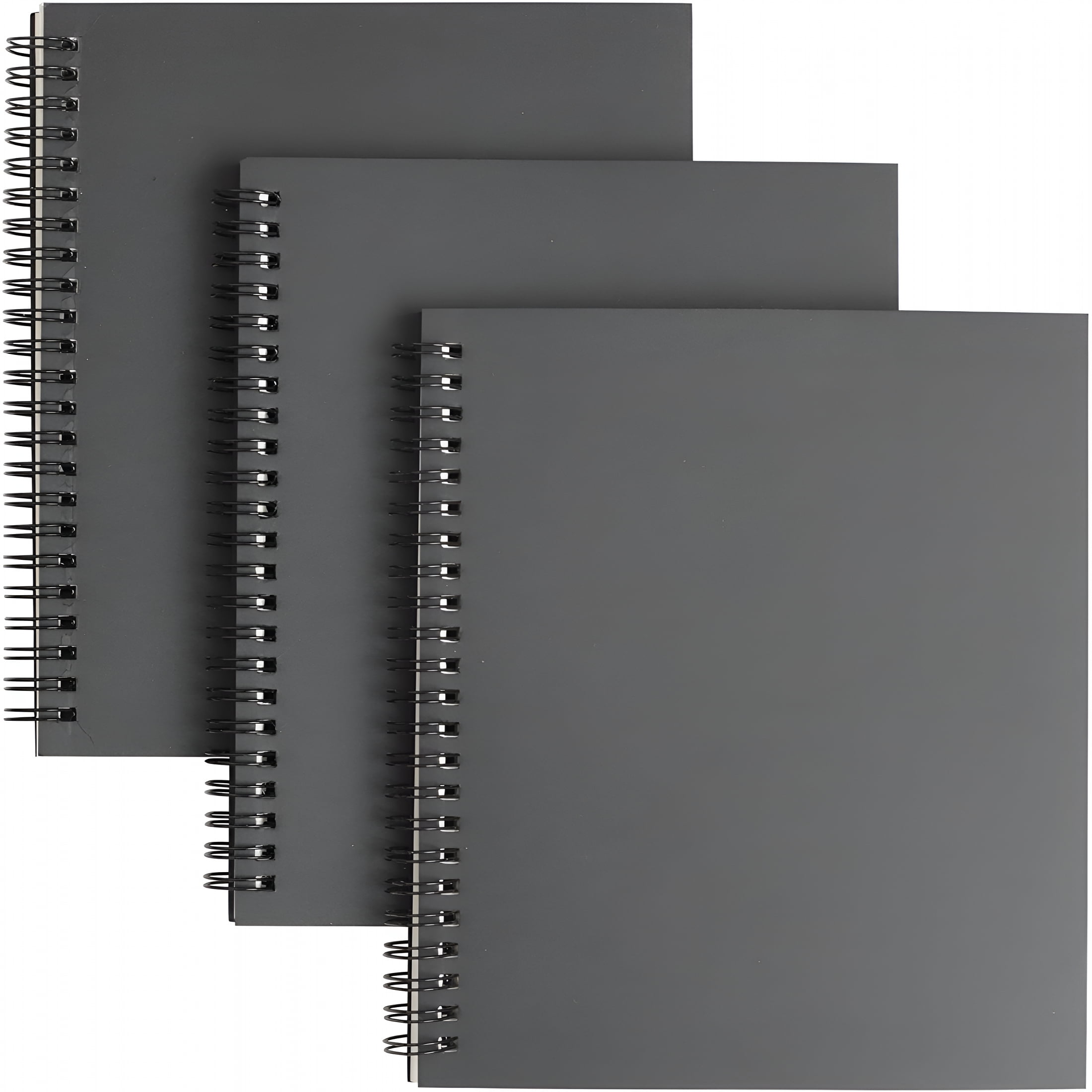 LAMIRO Spiral Notebook - 3-Pack Unlined Wirebound Notebook,Unruled ...