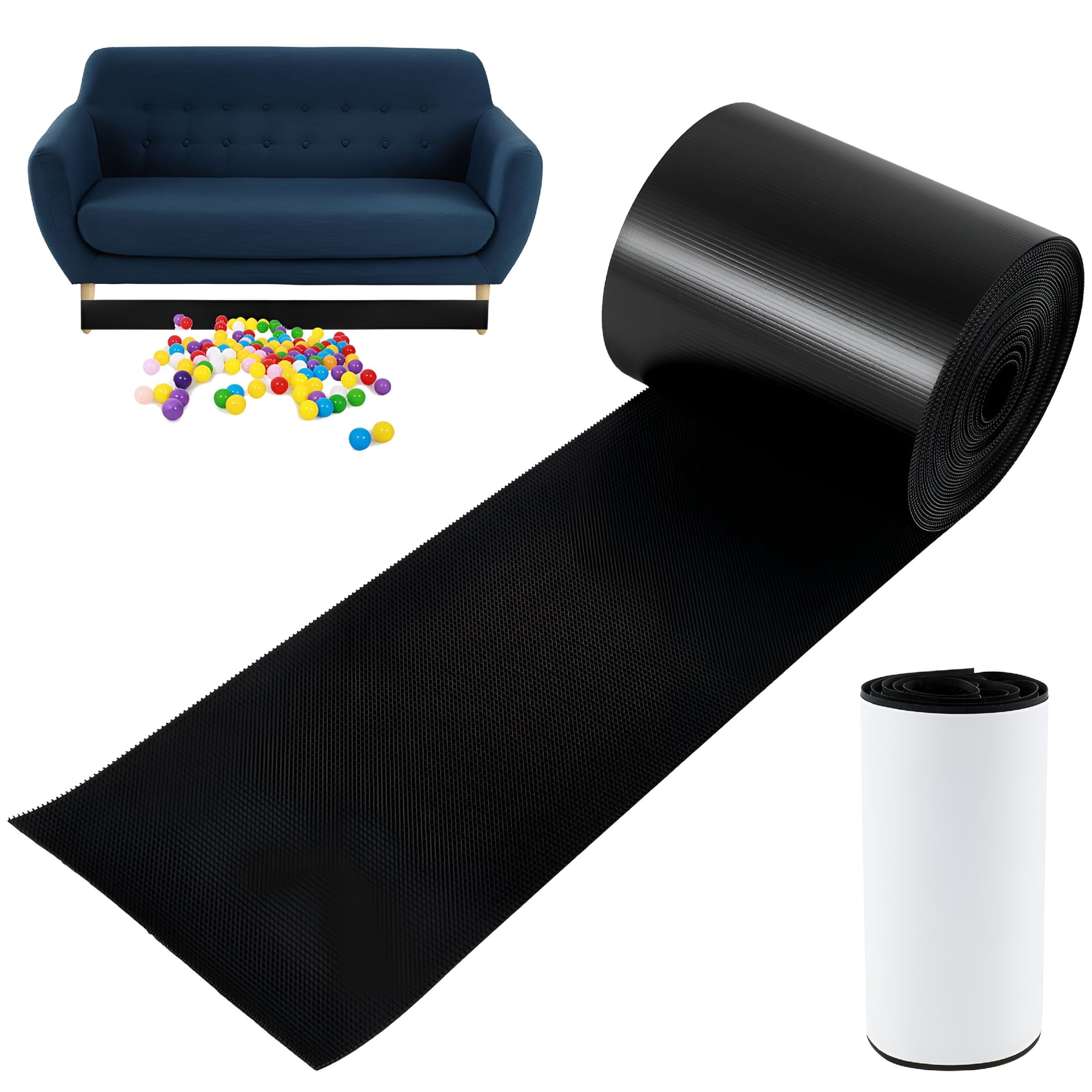 LAMIRO Under Sofa Toy Blockers, 20ft Under Bed Gap Blocker Bumper for ...