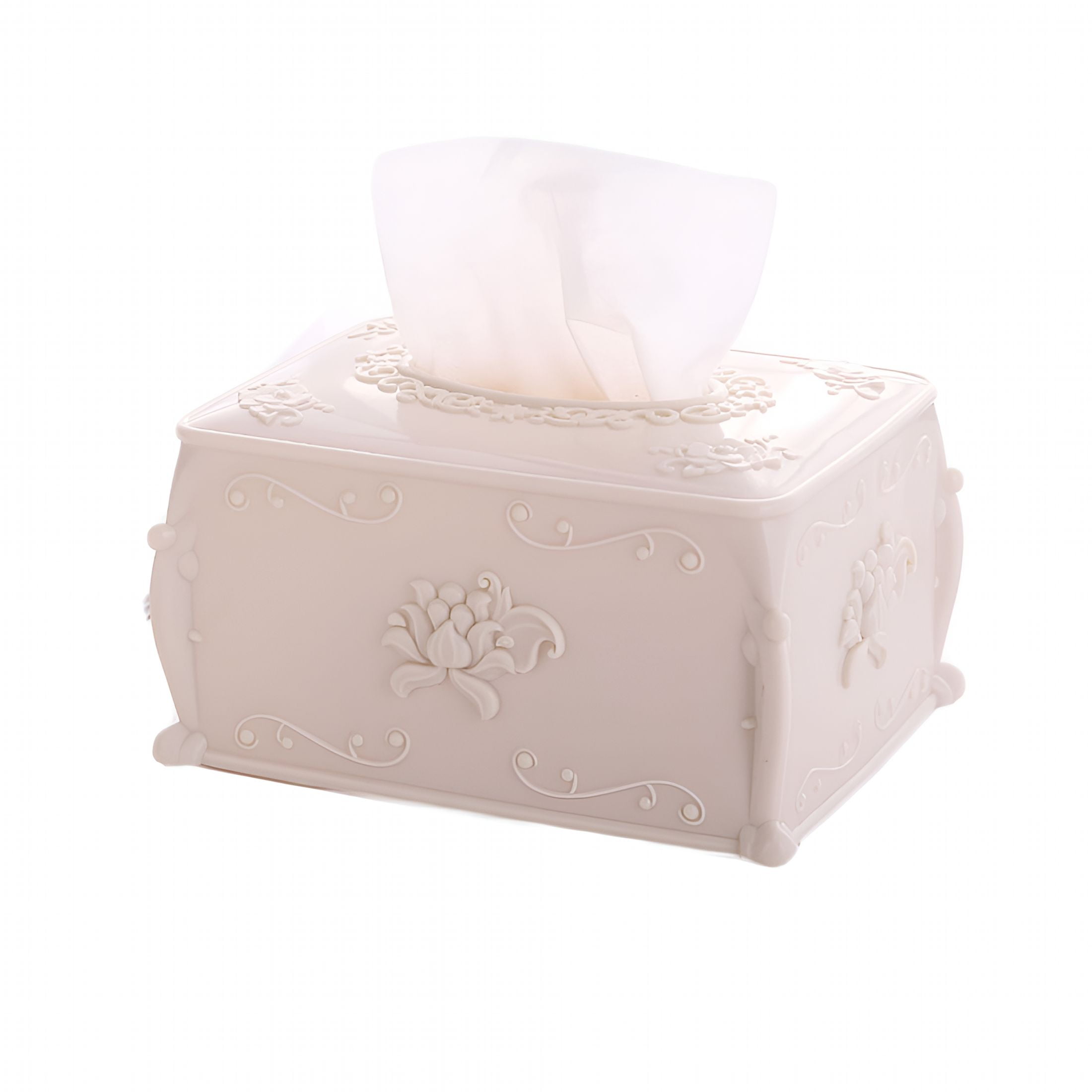 LAMIRO Vintage European Carving Style Tissue Box Paper Case Storage ...
