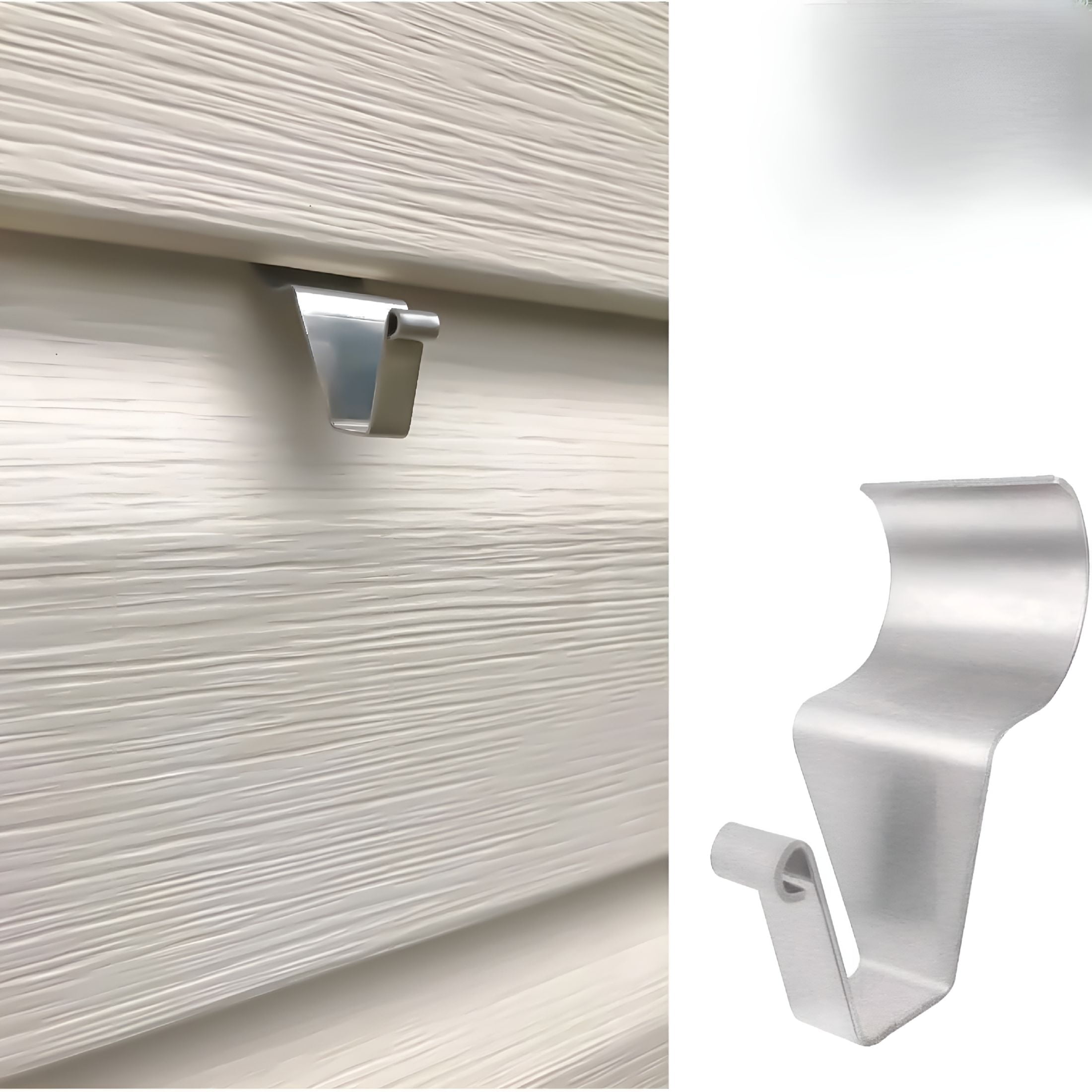 LAMIRO Vinyl Siding Hangers (12 Pack),Heavy Duty Clips Outdoor No-Hole ...