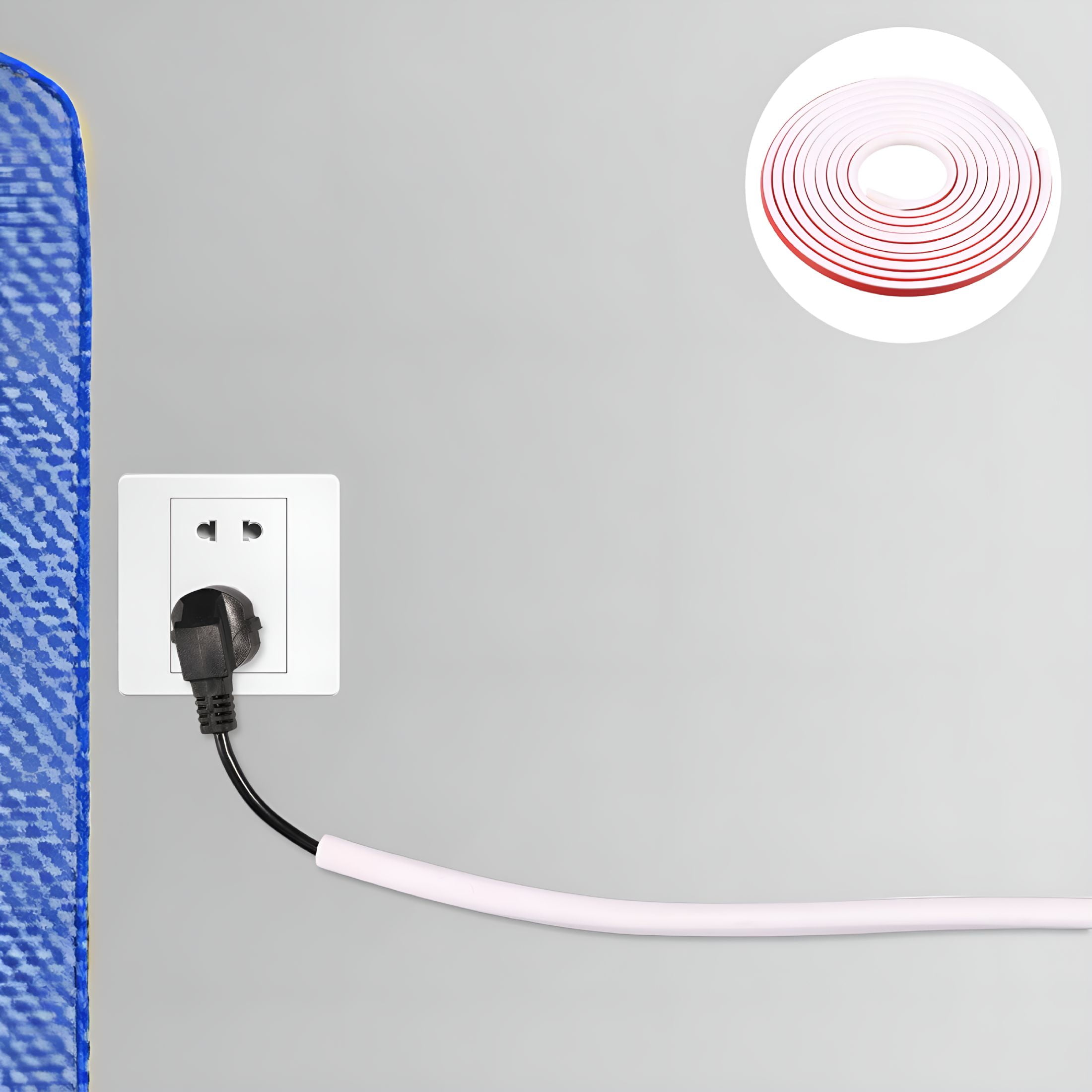 LAMIRO Wall Cord Hider Self Adhesive Wall Cable Concealer Flexible ...