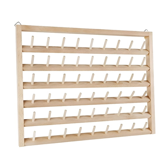 LAMIRO Wall Mount Hanging 54Thread Holder Multi Spools Sewing Thread ...