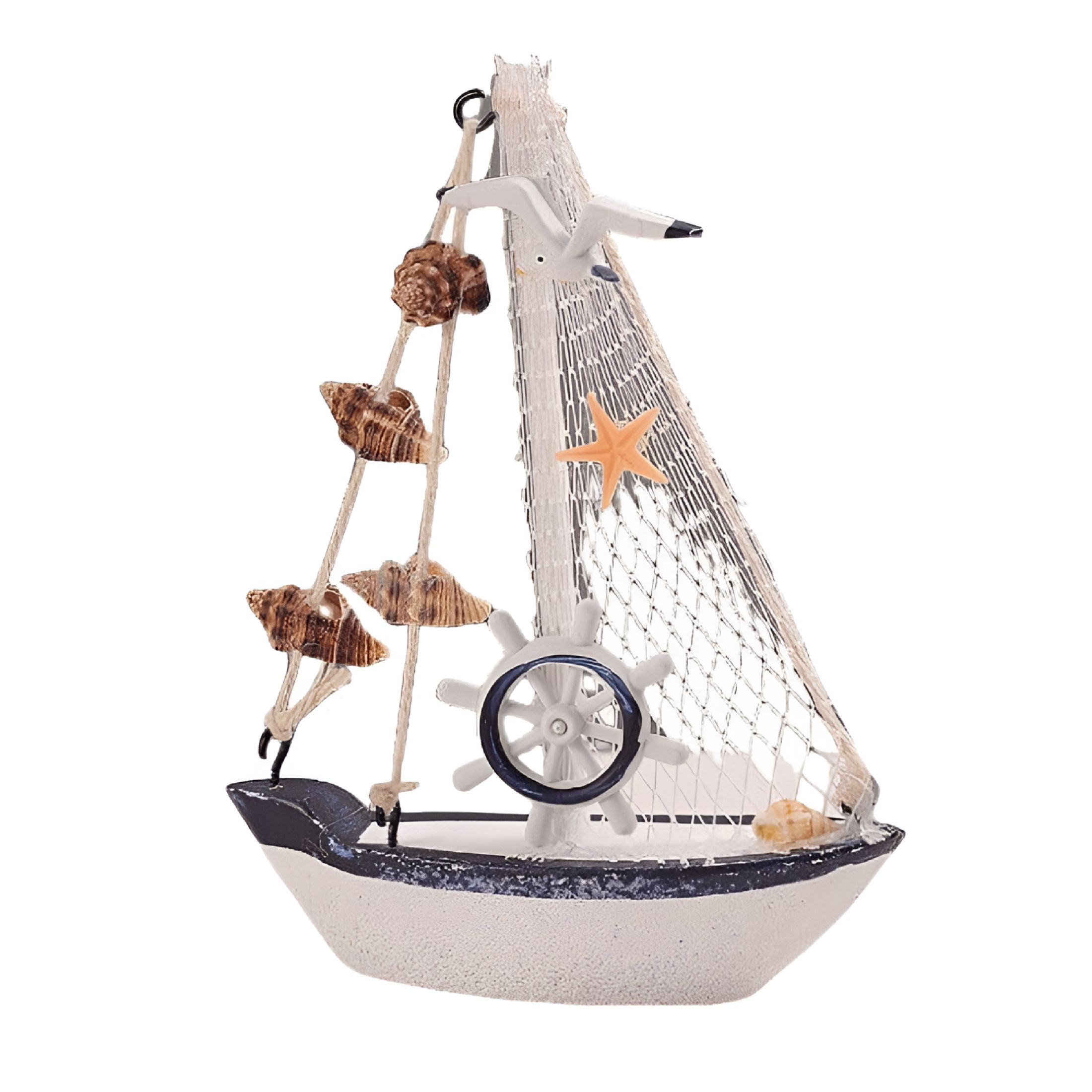 LAMIRO Wooden Sailing Boat Model Mini,Handmade Vintage Nautical Wood ...