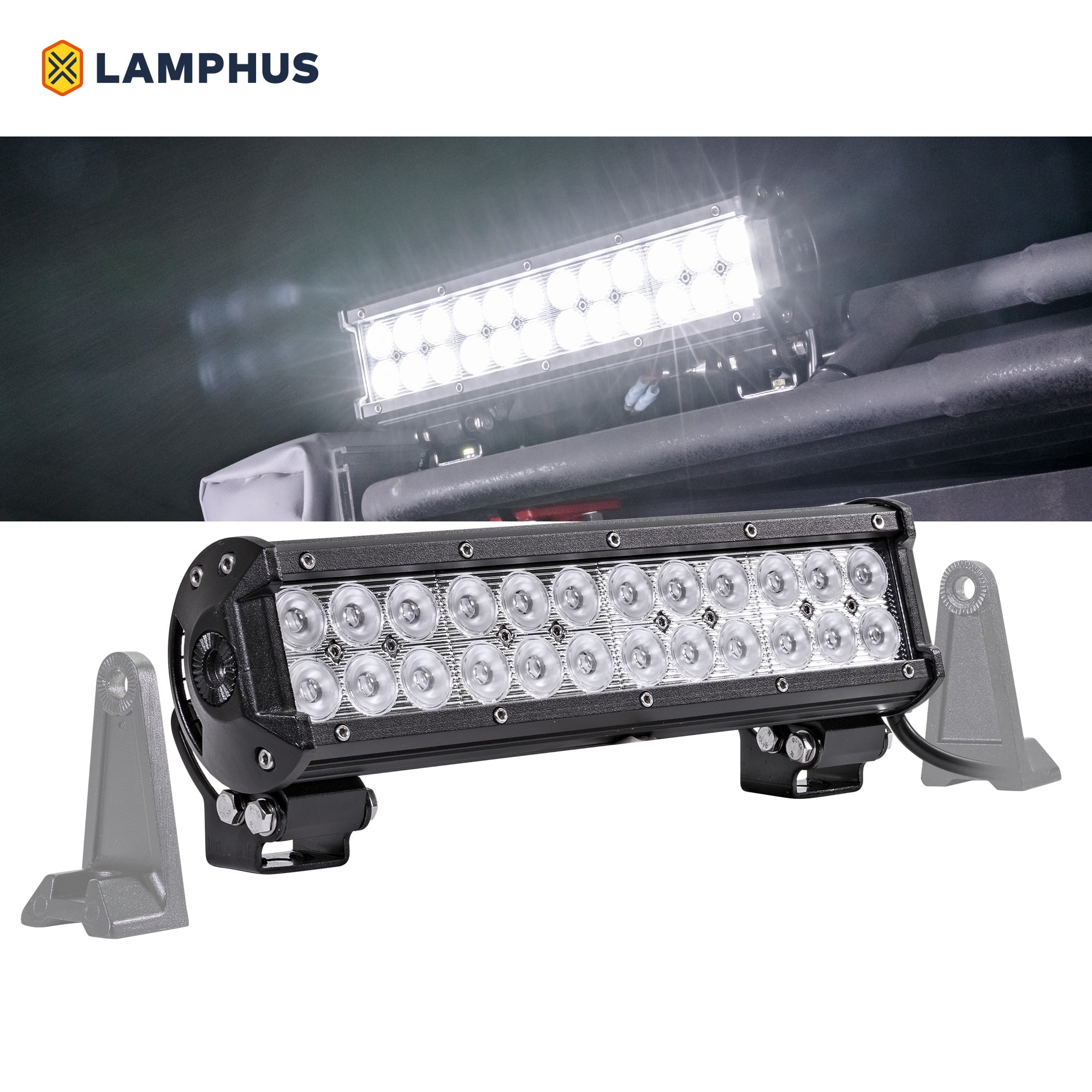LAMPHUS CRUIZER 12" 72W LED Flood Light [60 Degree Spread] [Peripheral ...