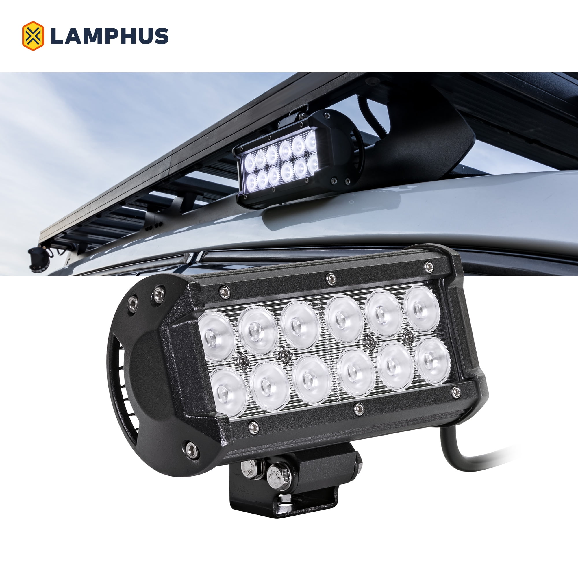 LAMPHUS CRUIZER 6.5" 36W LED Flood Light [60 Degree Spread] [Peripheral ...