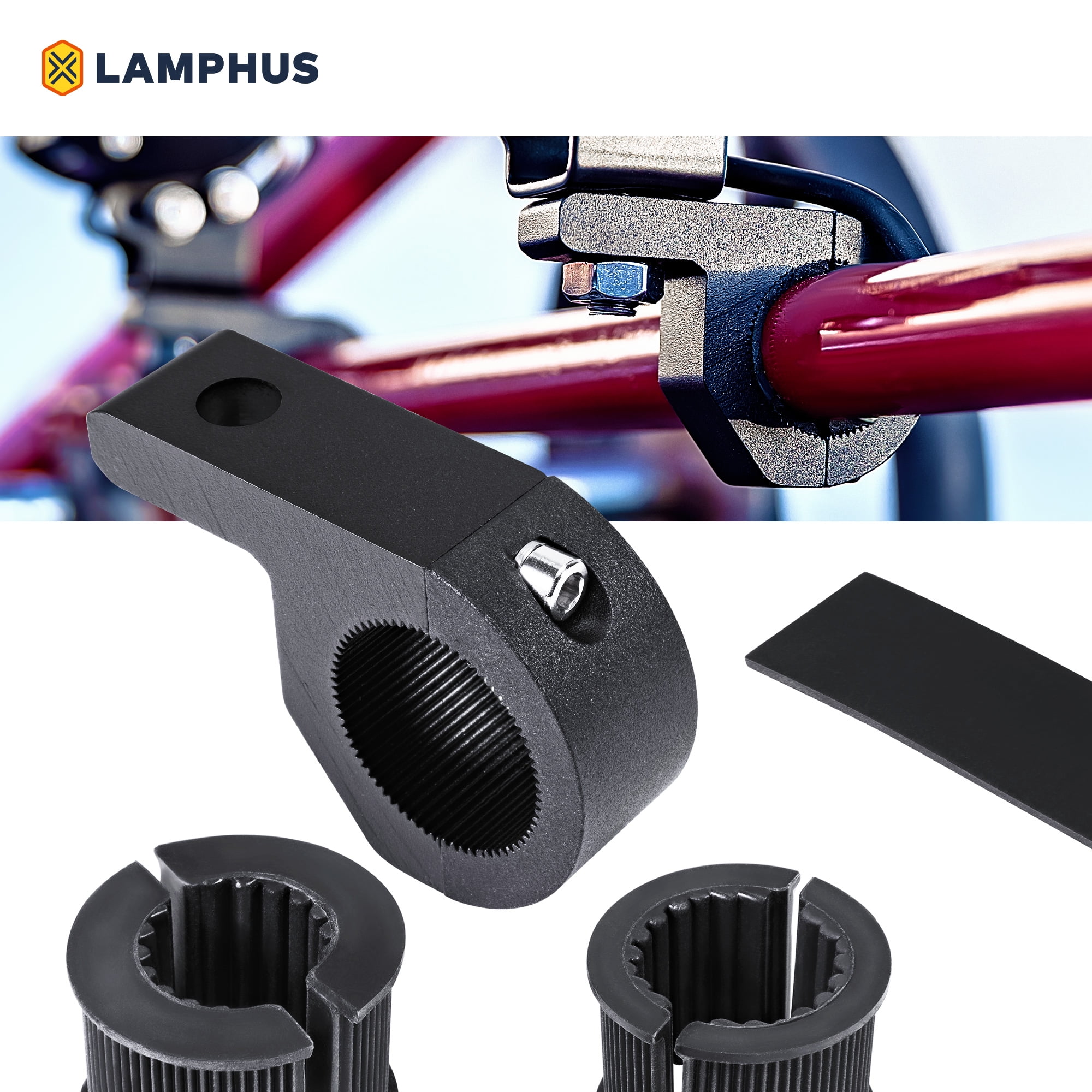 LAMPHUS Off-Road LED Light Bar 0.75"/1"/1.25" Horizontal Bar Clamp ...