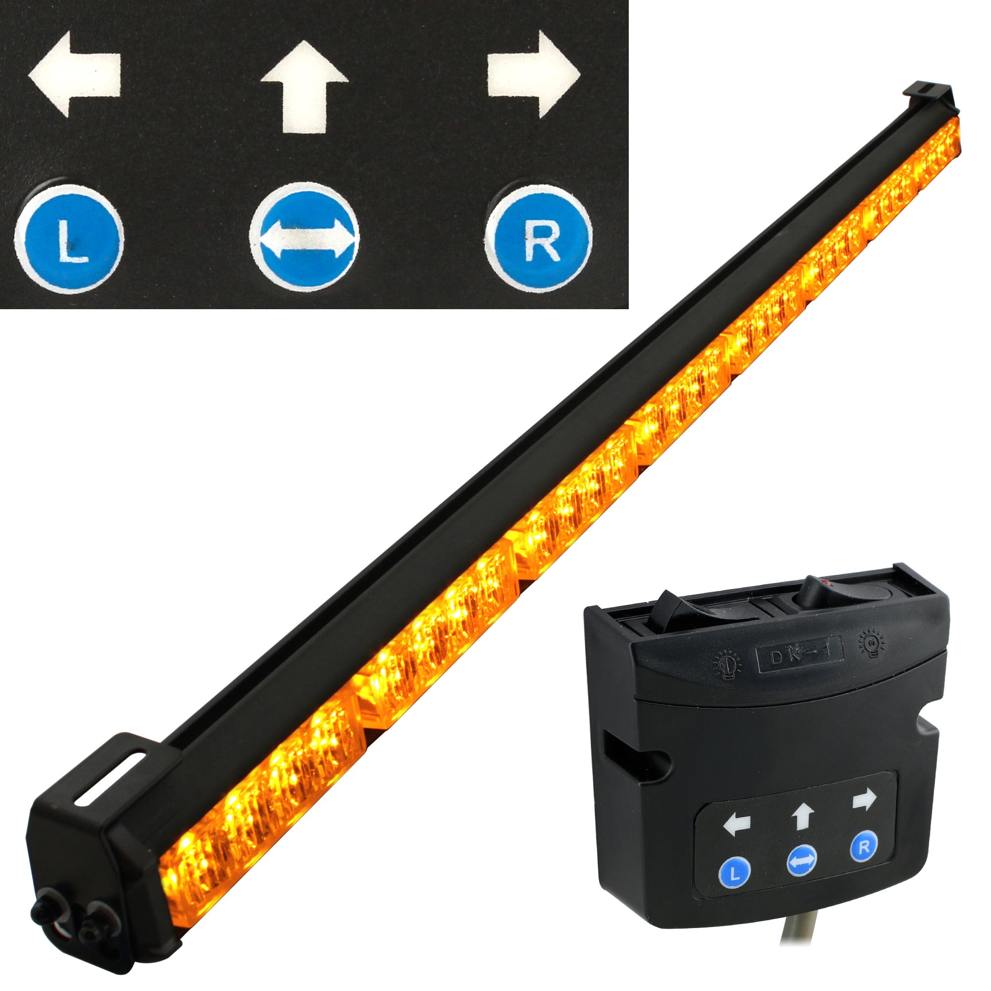 LAMPHUS SolarBlast 36" LED Emergency Vehicle Traffic Advisor Warning ...