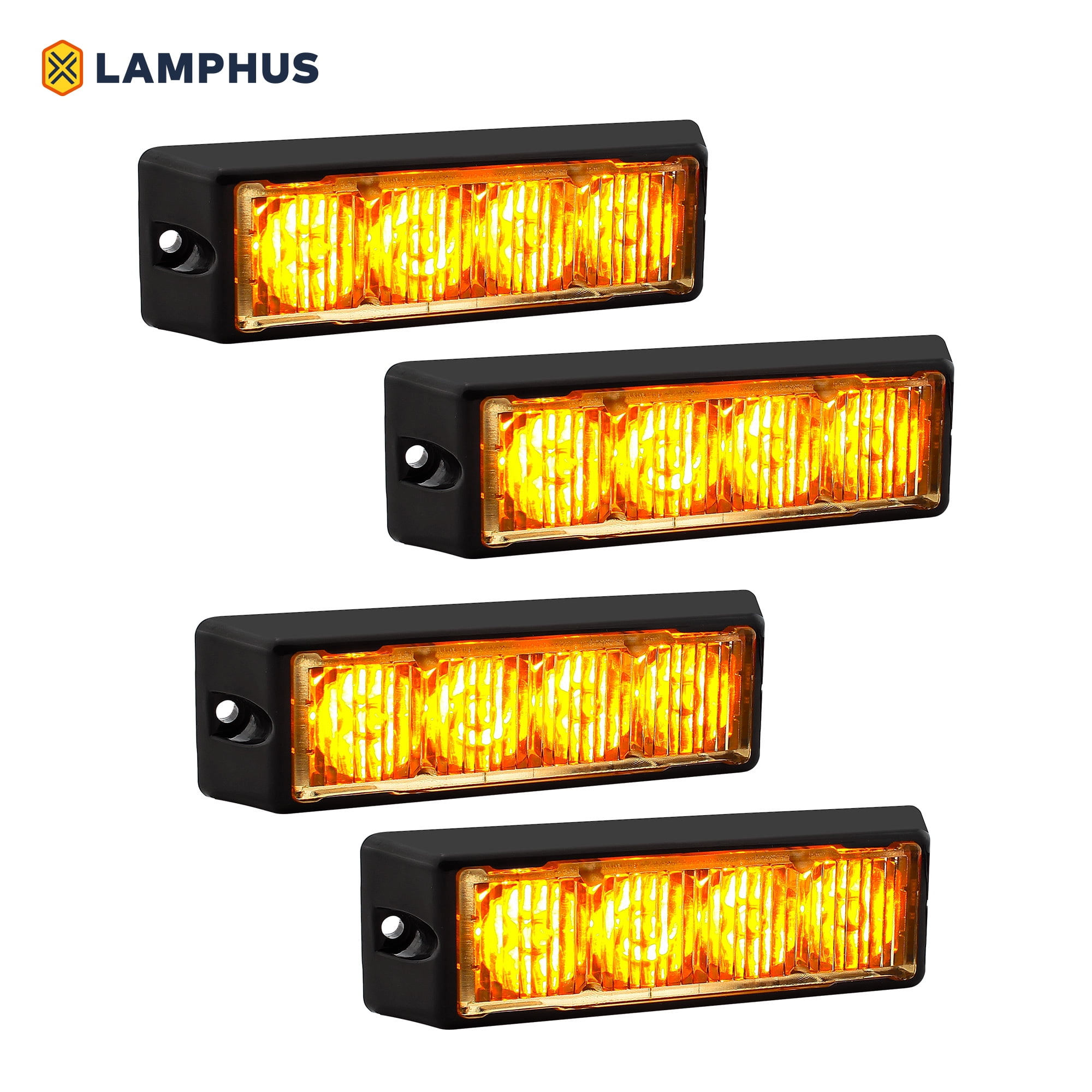 LAMPHUS SolarBlast SBLH04 LED Strobe Grille Flashing Lights [22 Modes ...