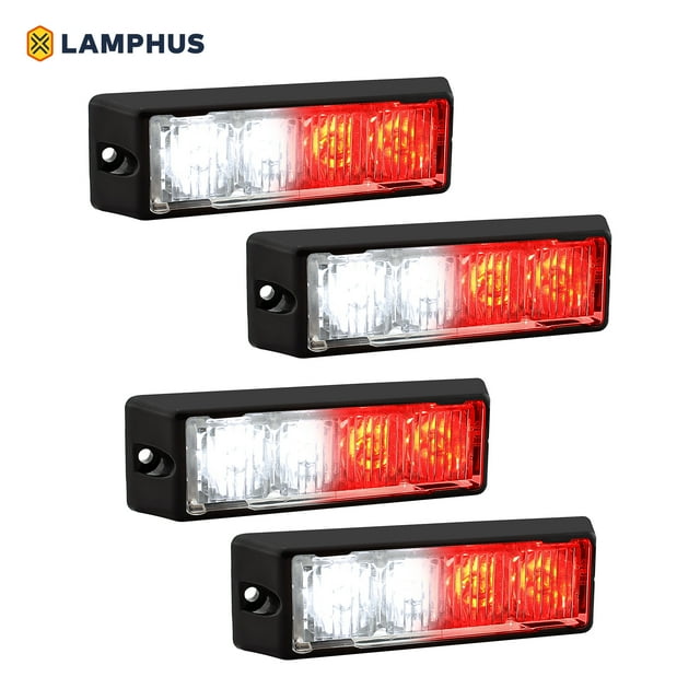 LAMPHUS SolarBlast SBLH04 LED Strobe Grille Flashing Lights [22 Modes ...