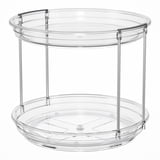 ROSSNY 2-Tier Plastic Non-Slip Lazy Susan Organizer 10.63'' for Dining ...
