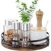 Sorbus Clear 2-Tier Lazy Susan, Plastic Spice Organizer, Kitchen ...