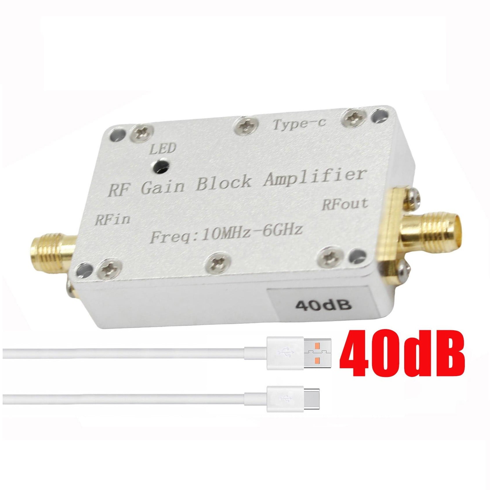 LAN 10M-6Ghz High Flatness -Amplifier Gain 10DB 30DB 20DB 40DB RF Front End Receiver RF Signal ...
