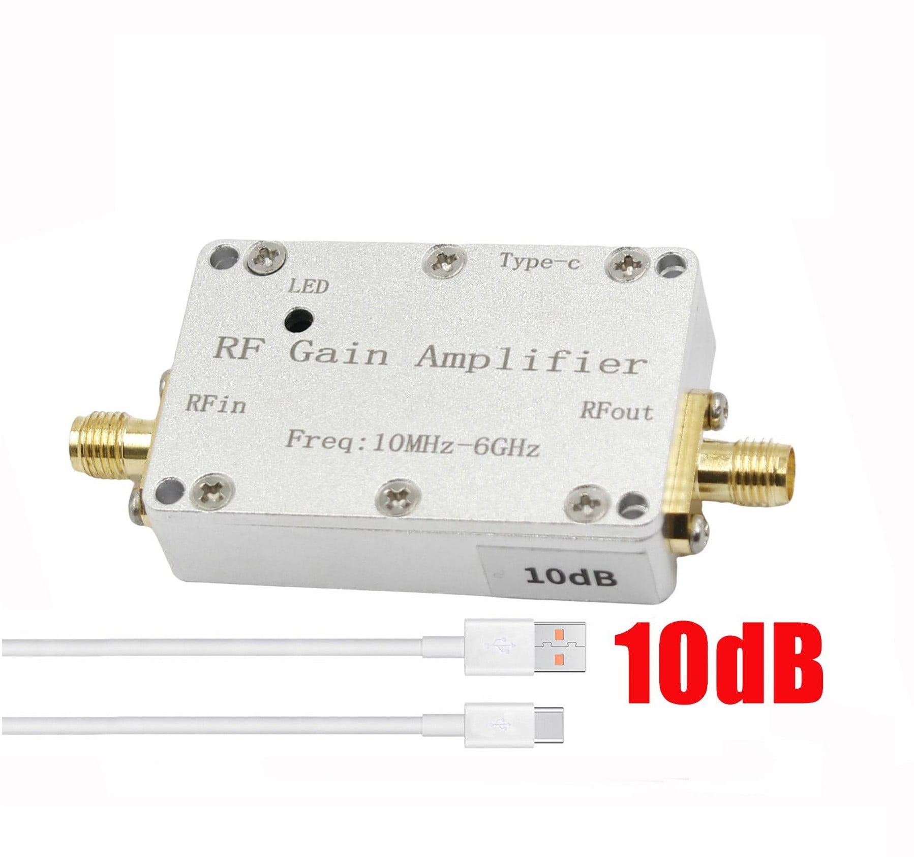 LAN 10M-6Ghz High Flatness -Amplifier Gain 10DB 30DB 20DB 40DB RF Front End Receiver RF Signal ...